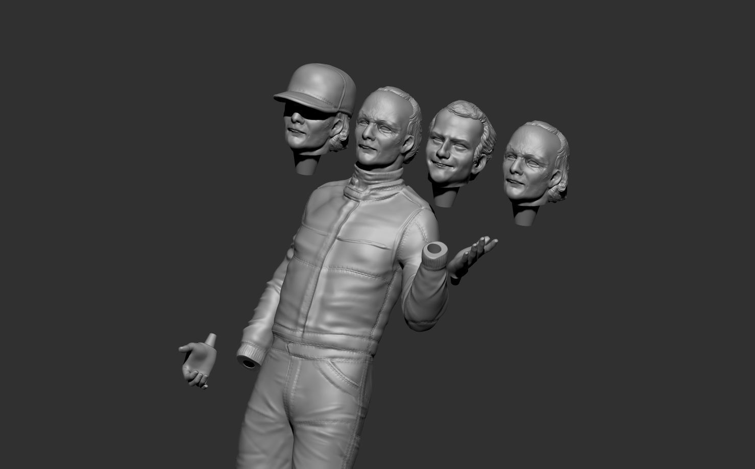 NIKI LAUDA 3D model 3D printable | CGTrader