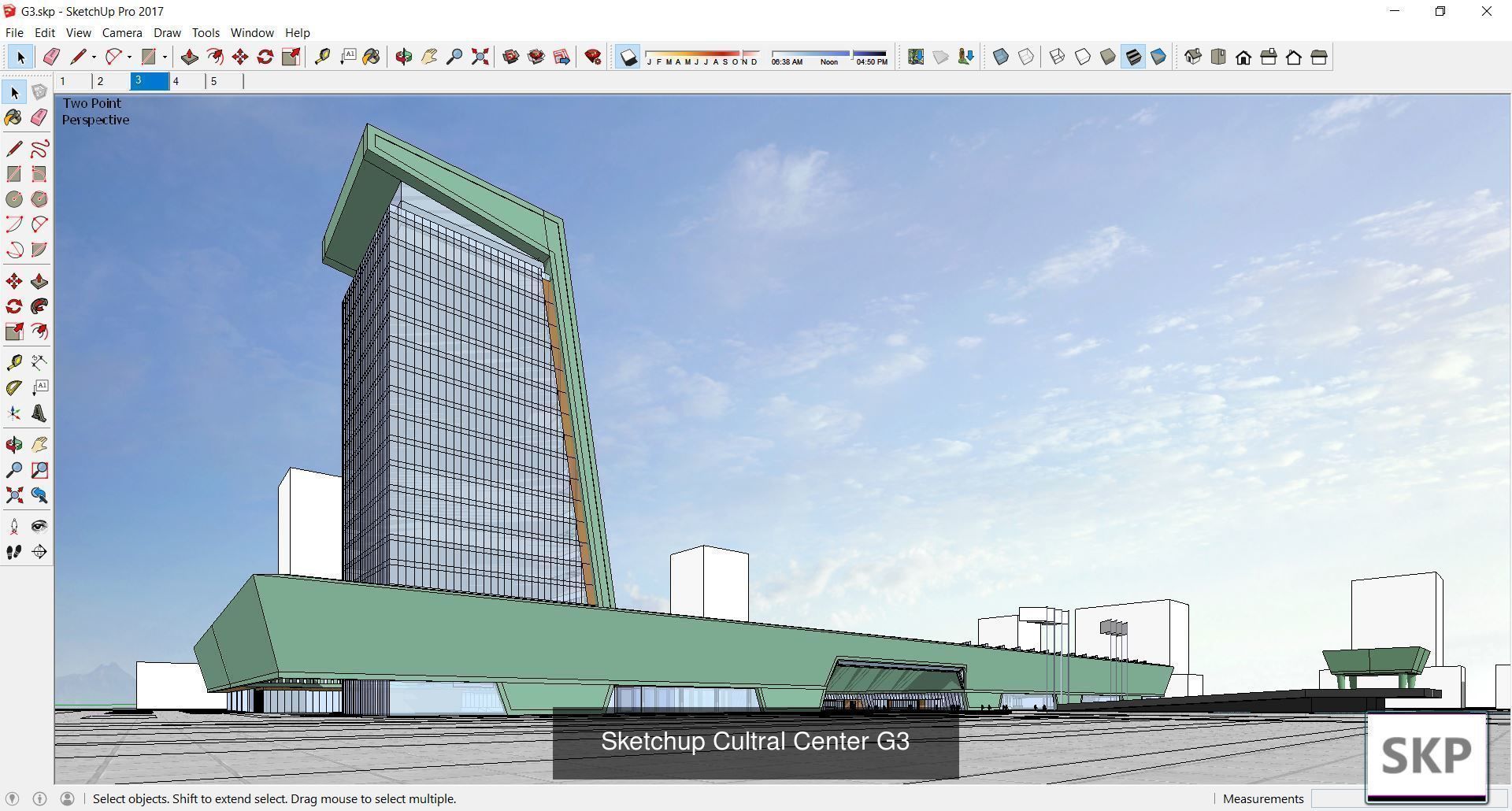 Collection 35 Sketchup Cultural Center | CGTrader