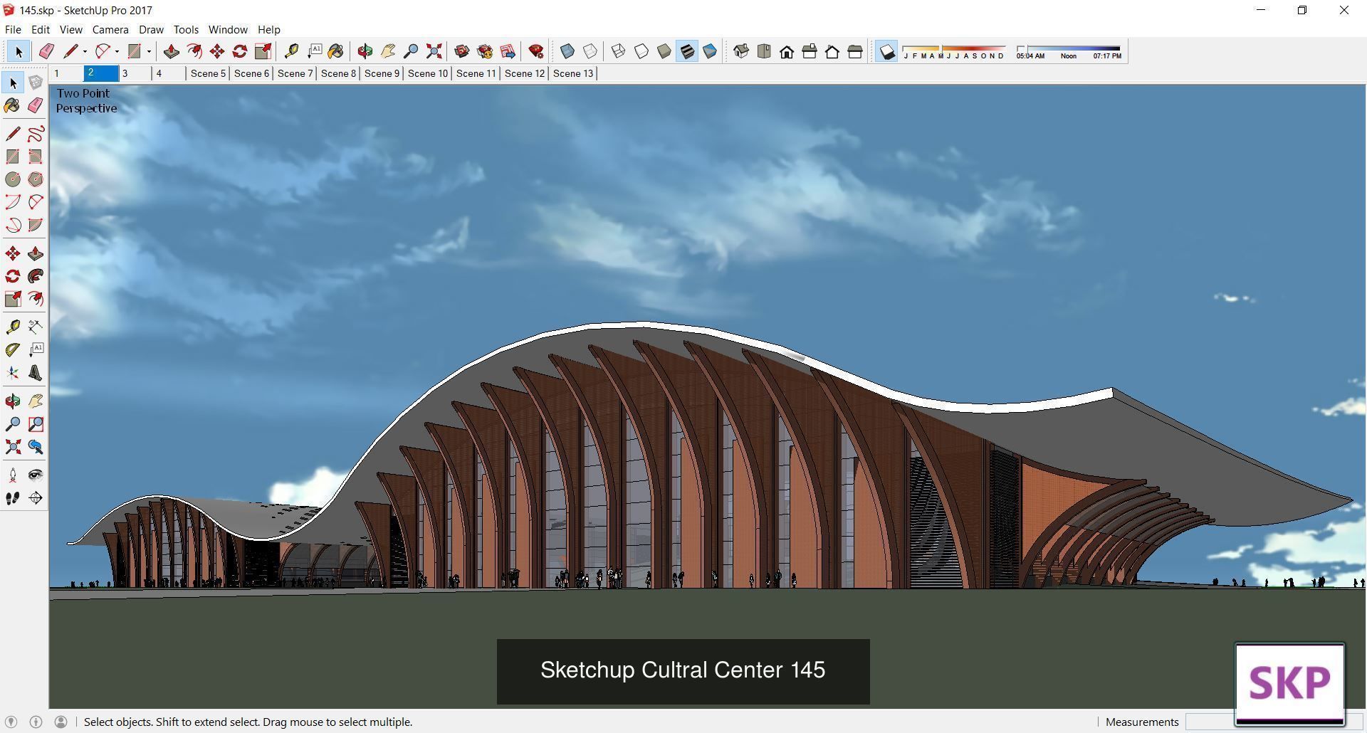 Collection 35 Sketchup Cultural Center | CGTrader