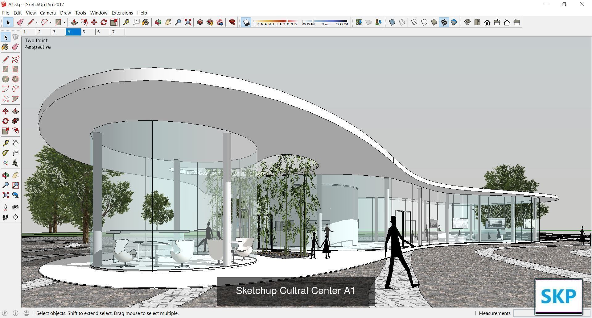 Collection 35 Sketchup Cultural Center | CGTrader