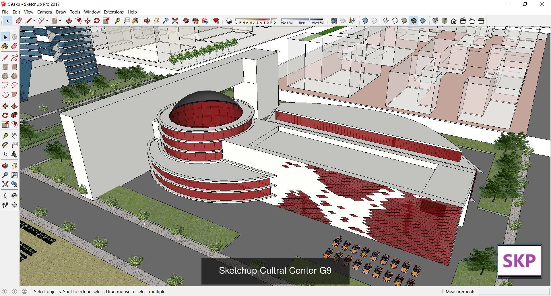 Collection 35 Sketchup Cultural Center | CGTrader