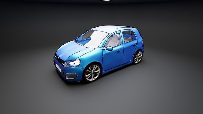 Golf 6 Car 3D model | CGTrader