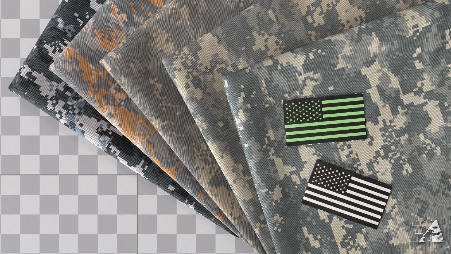US Army UCP Camo Generator Texture | CGTrader