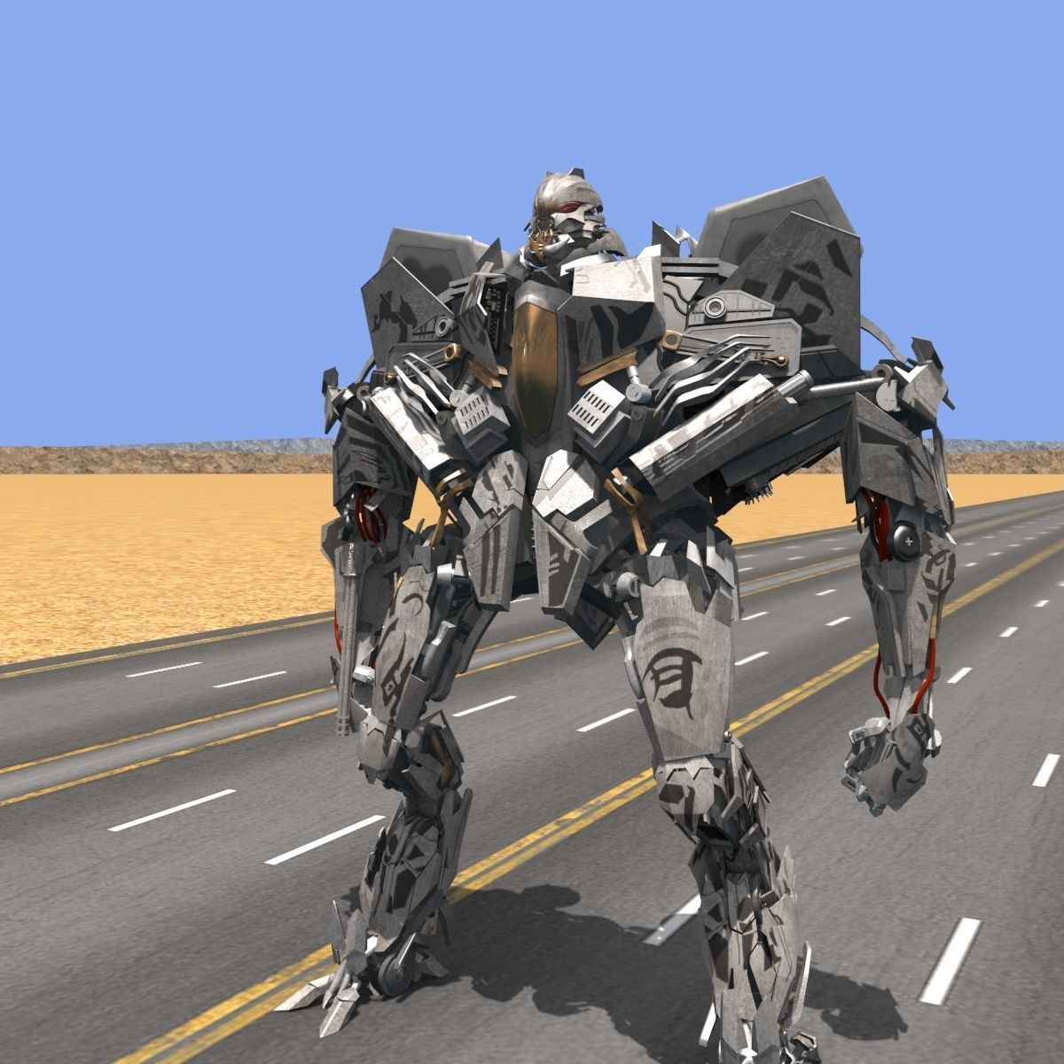 Starscream Ressurection 3D model animated rigged | CGTrader