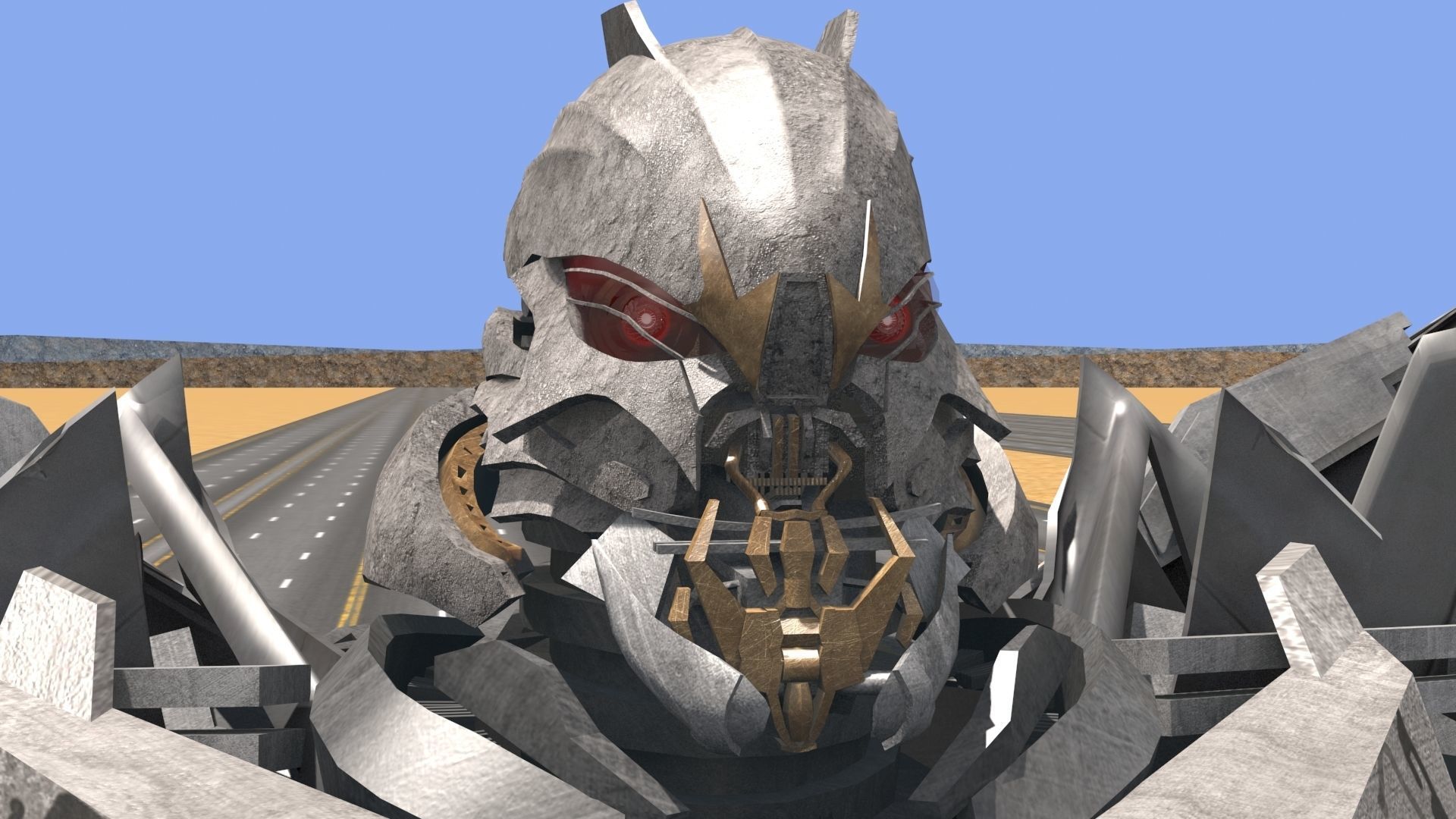 Starscream Ressurection 3D model animated rigged | CGTrader