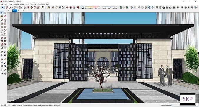 Sketchup Entrance B4 3D model | CGTrader