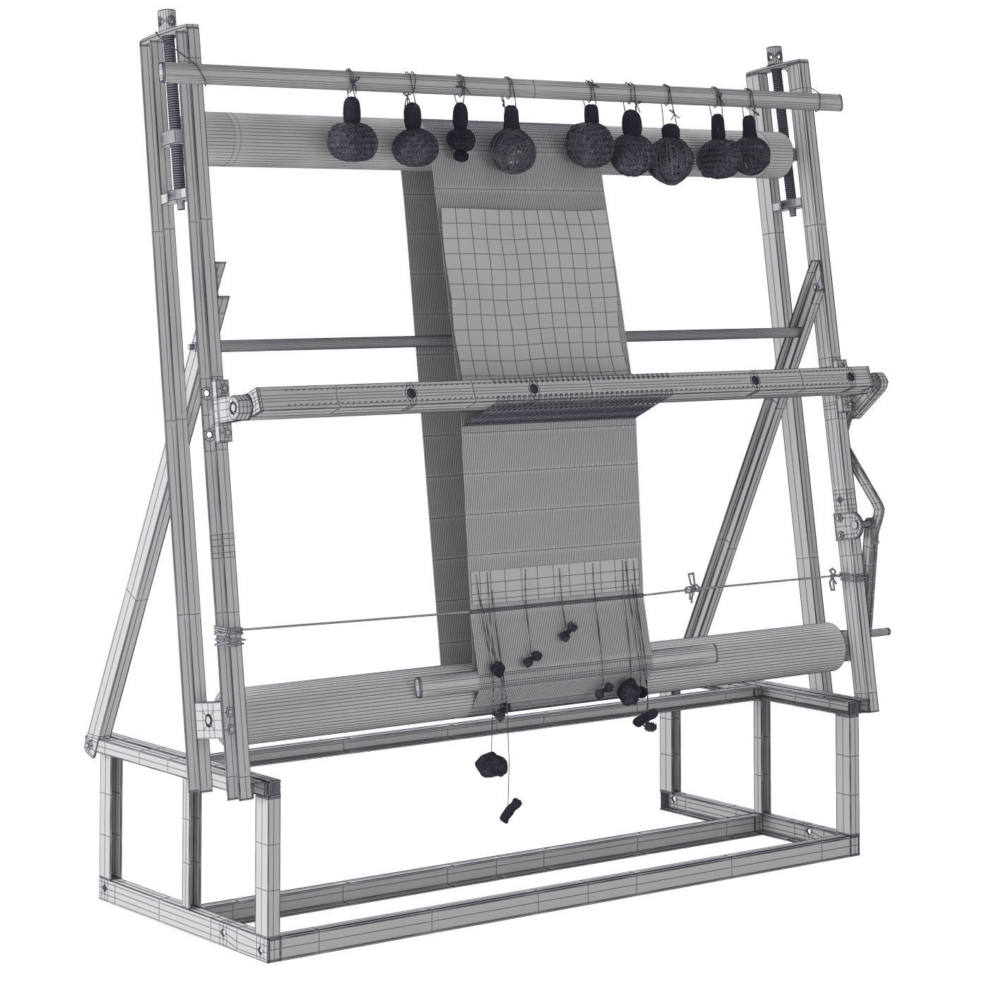 3D model Weaving machine carpet creator VR / AR / low-poly | CGTrader