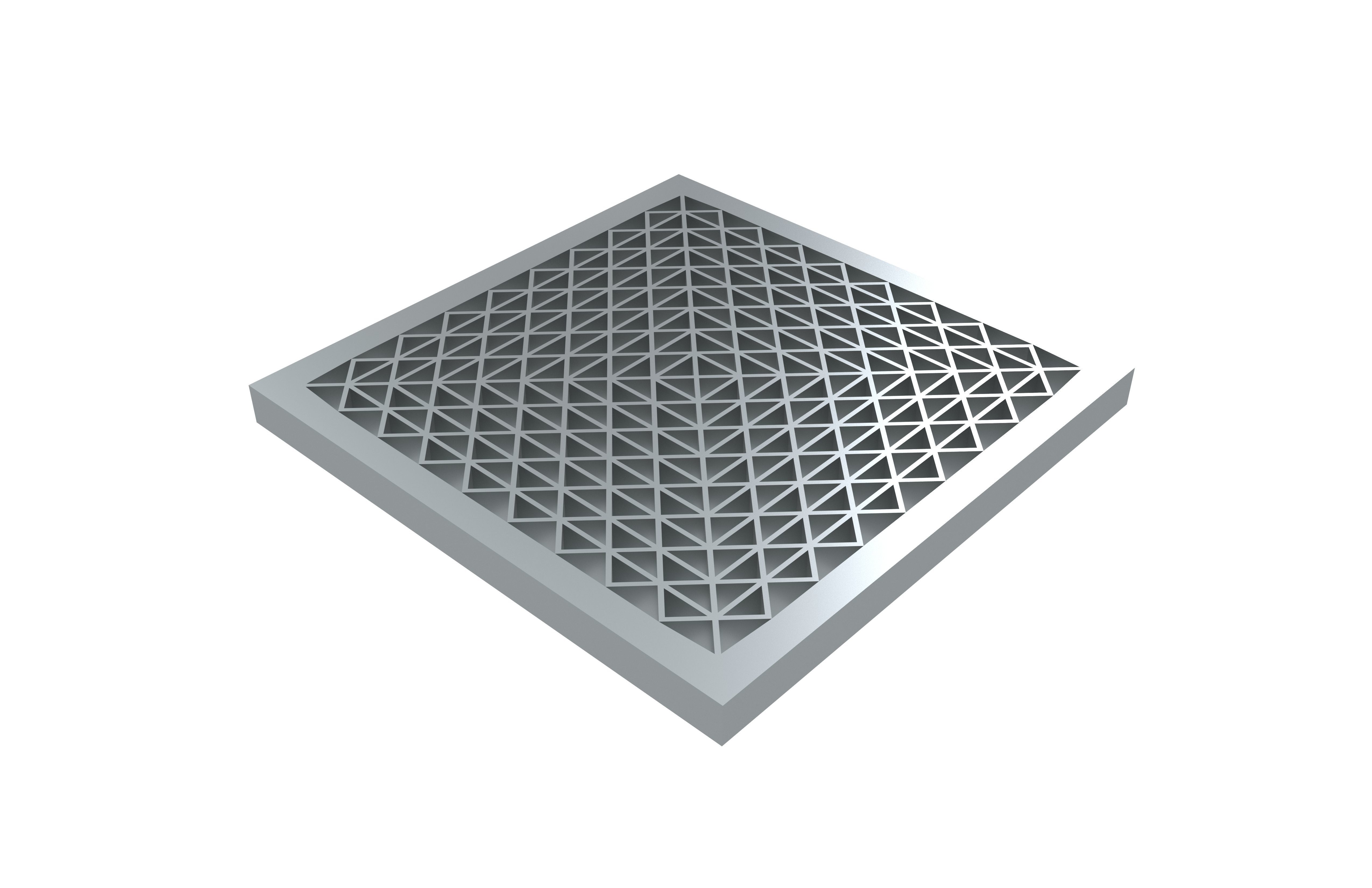 3D model Steel Grating Flooring v2 001 VR / AR / low-poly | CGTrader