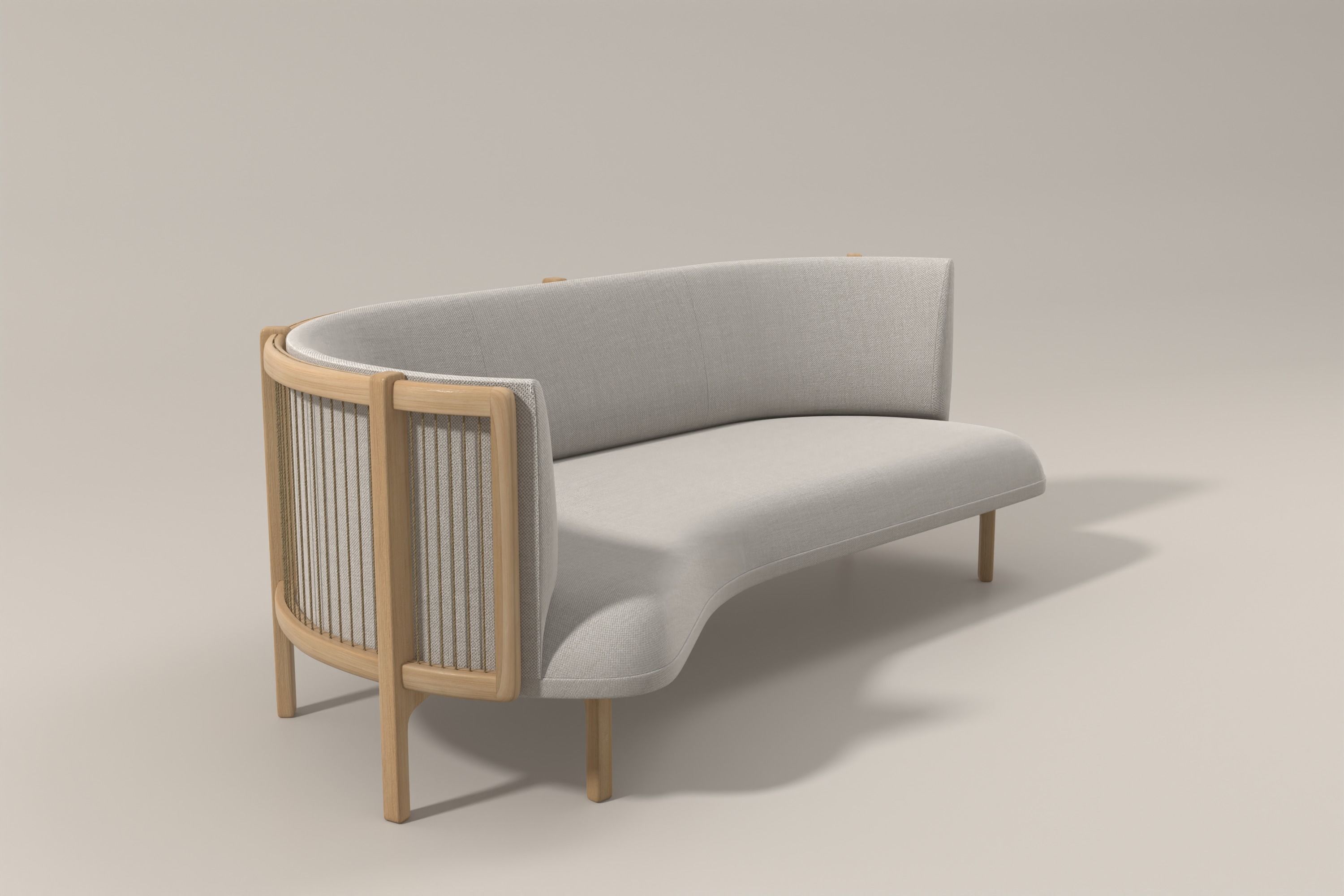 sideways sofa 3D model | CGTrader
