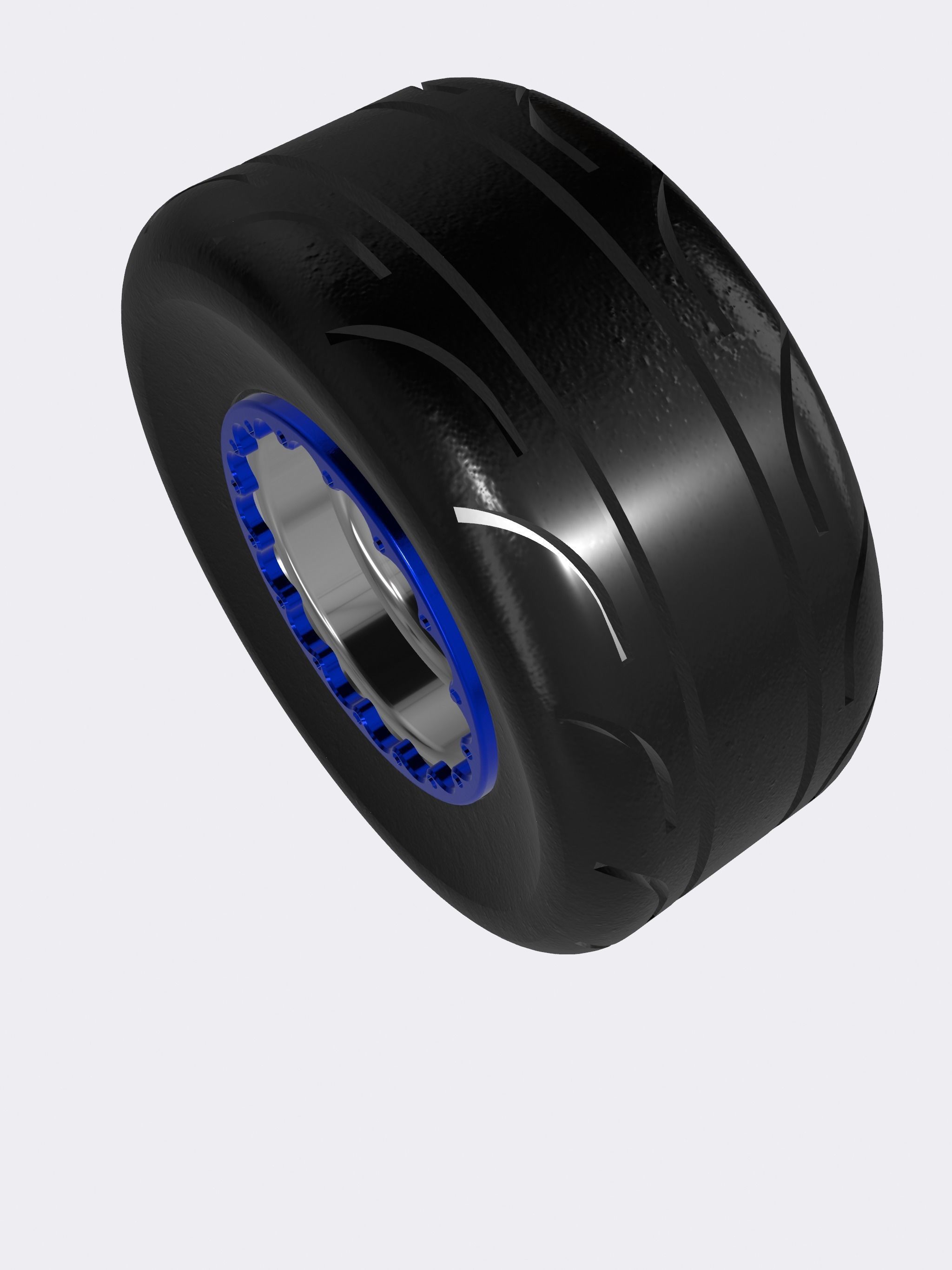 Drag Wheel COMBO Rear Billet Specialties Comp 7 15inch Radial 3D model ...