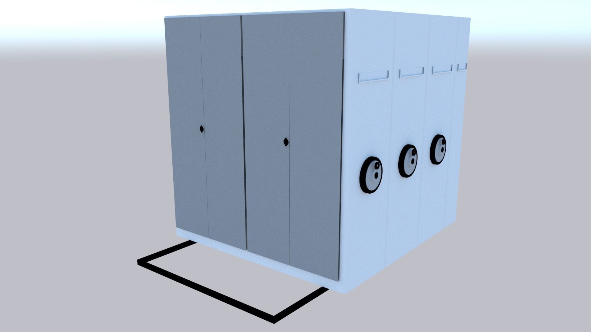 Compact Archive System 3D model | CGTrader