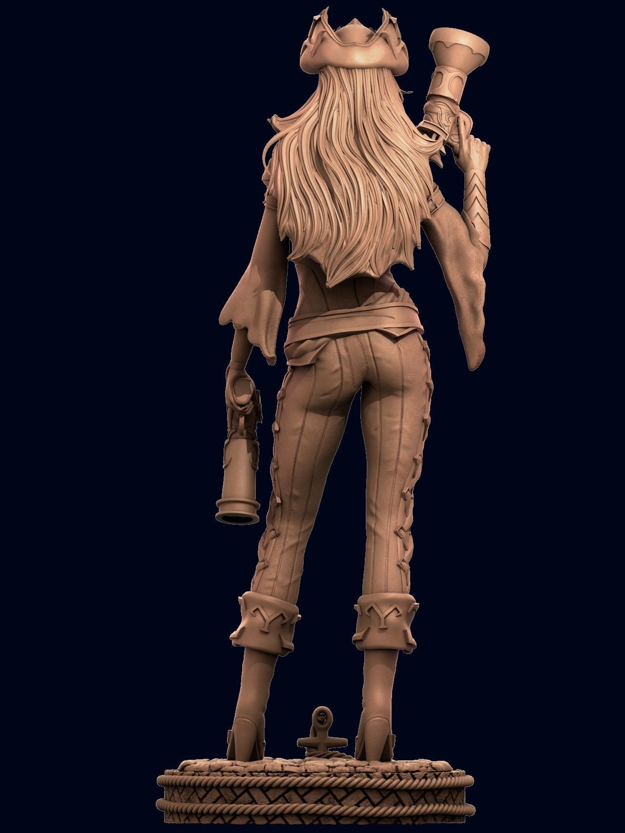 Miss Fortune 3D Print 3D model 3D printable | CGTrader