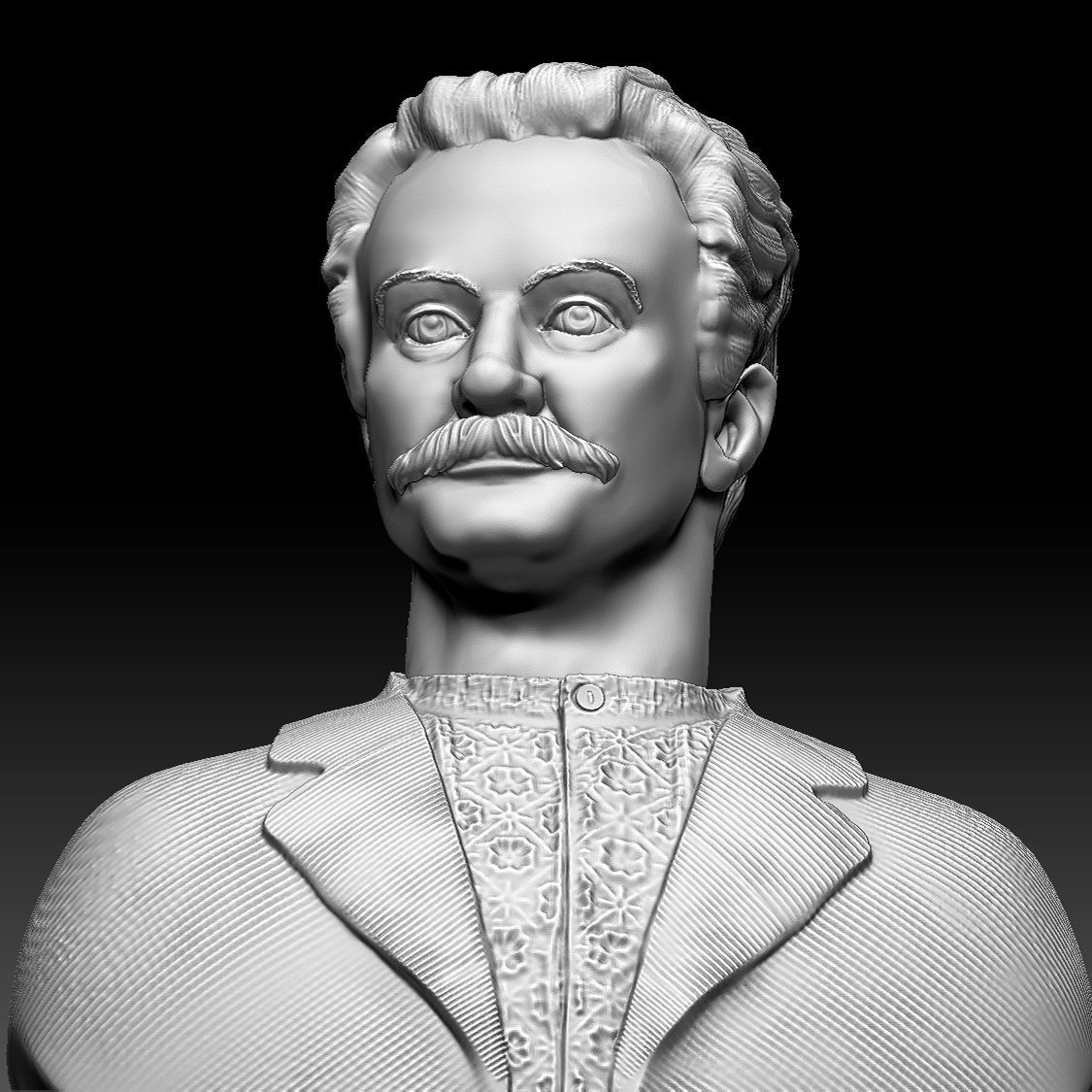 Ivan Franko bust for 3d print 3D model 3D printable | CGTrader