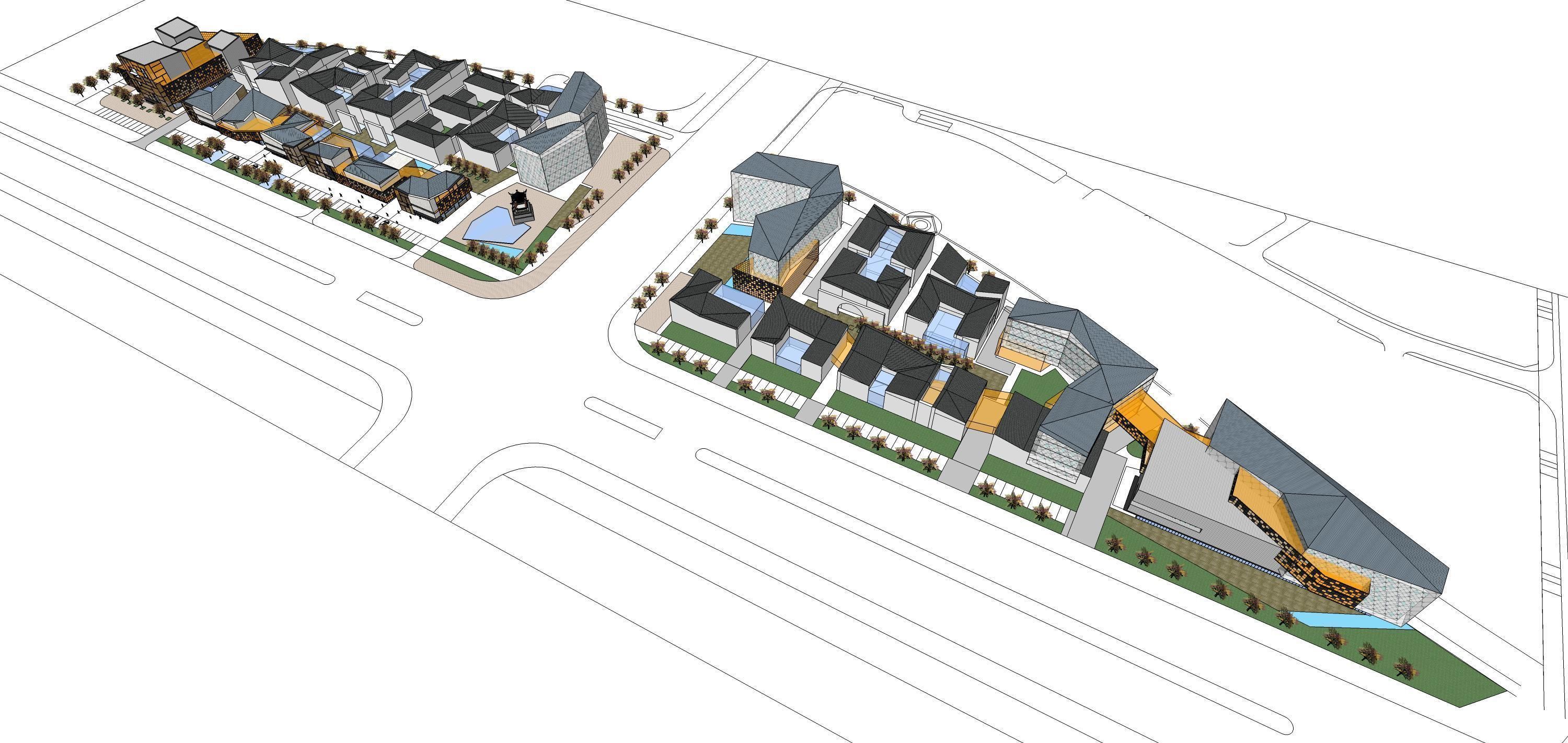 Sketchup Commercial Office Complex 214 3D model | CGTrader