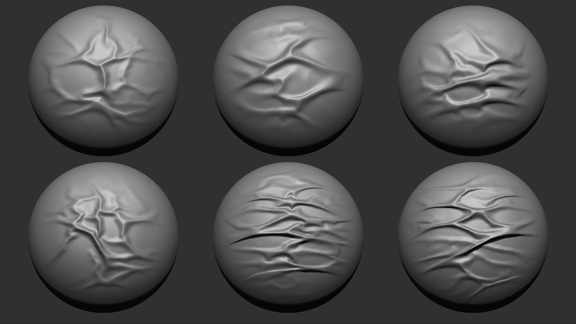 250 Fabric Brushes Tension Compression Folds-Collection 3D model | CGTrader
