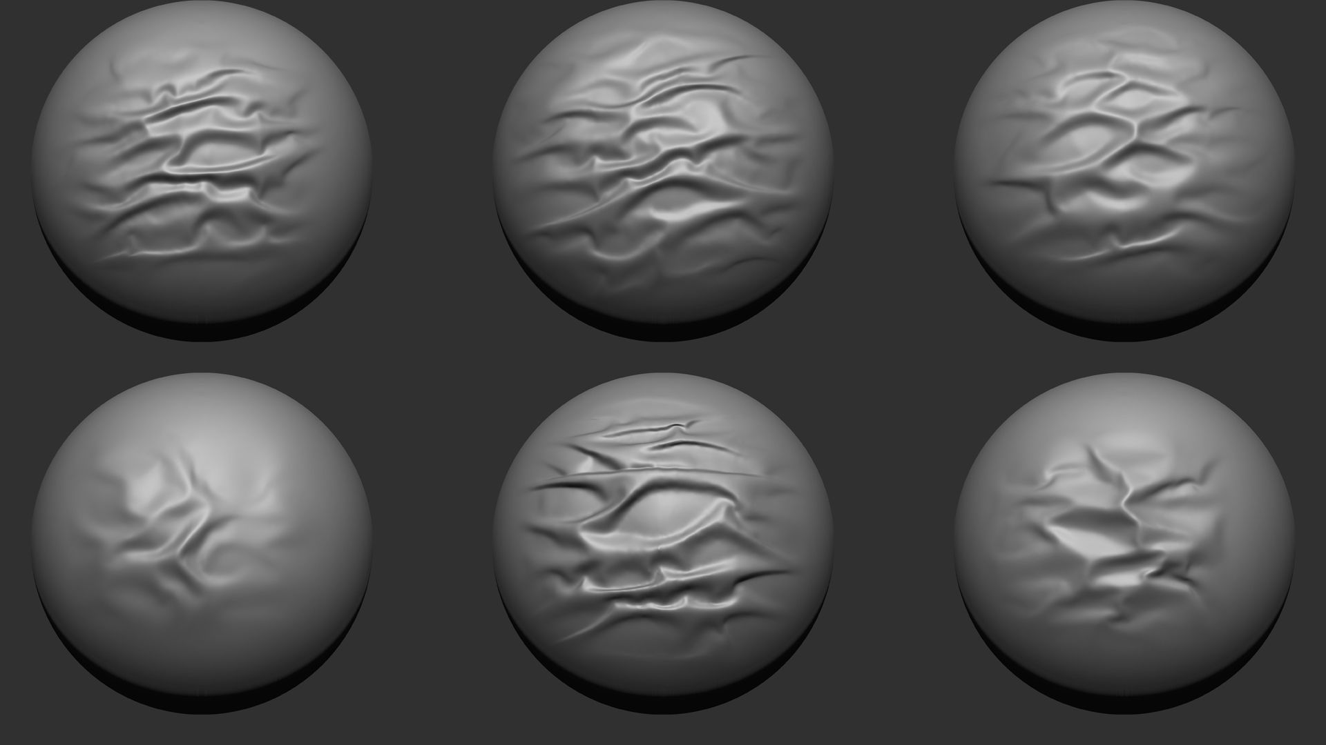 250 Fabric Brushes Tension Compression Folds-Collection 3D model | CGTrader