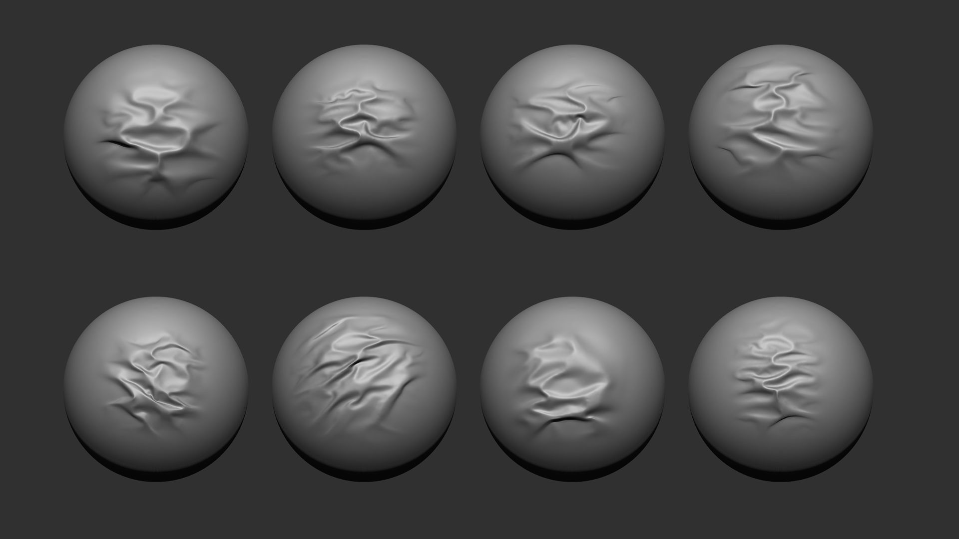 250 Fabric Brushes Tension Compression Folds-Collection 3D model | CGTrader