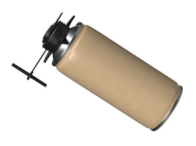 Polyurethane foam with tube open mockup 3D model | CGTrader