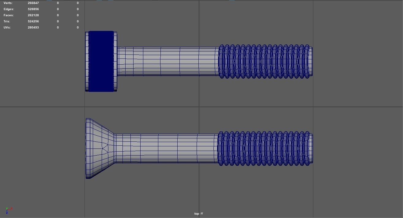 Socket screws 3D Model 3D model | CGTrader