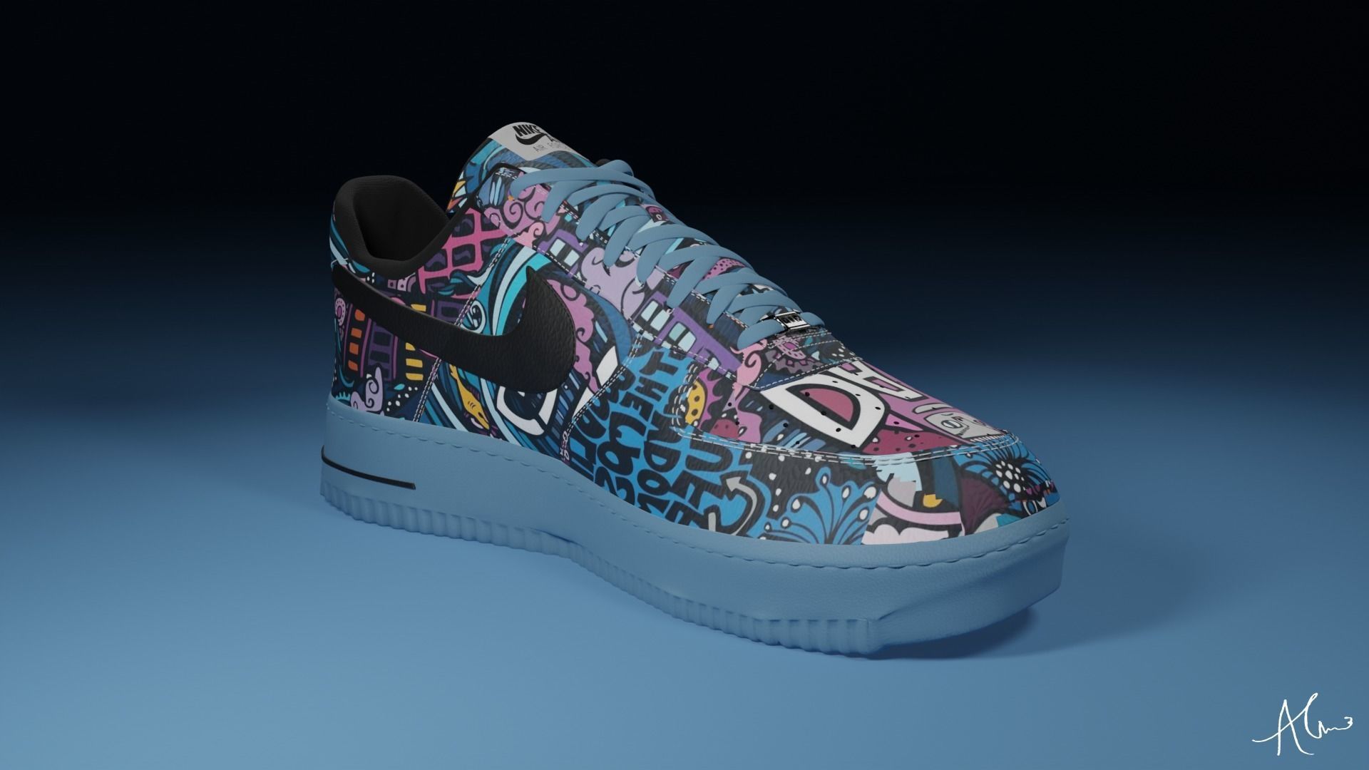 Nike Air Force One 3D model | CGTrader