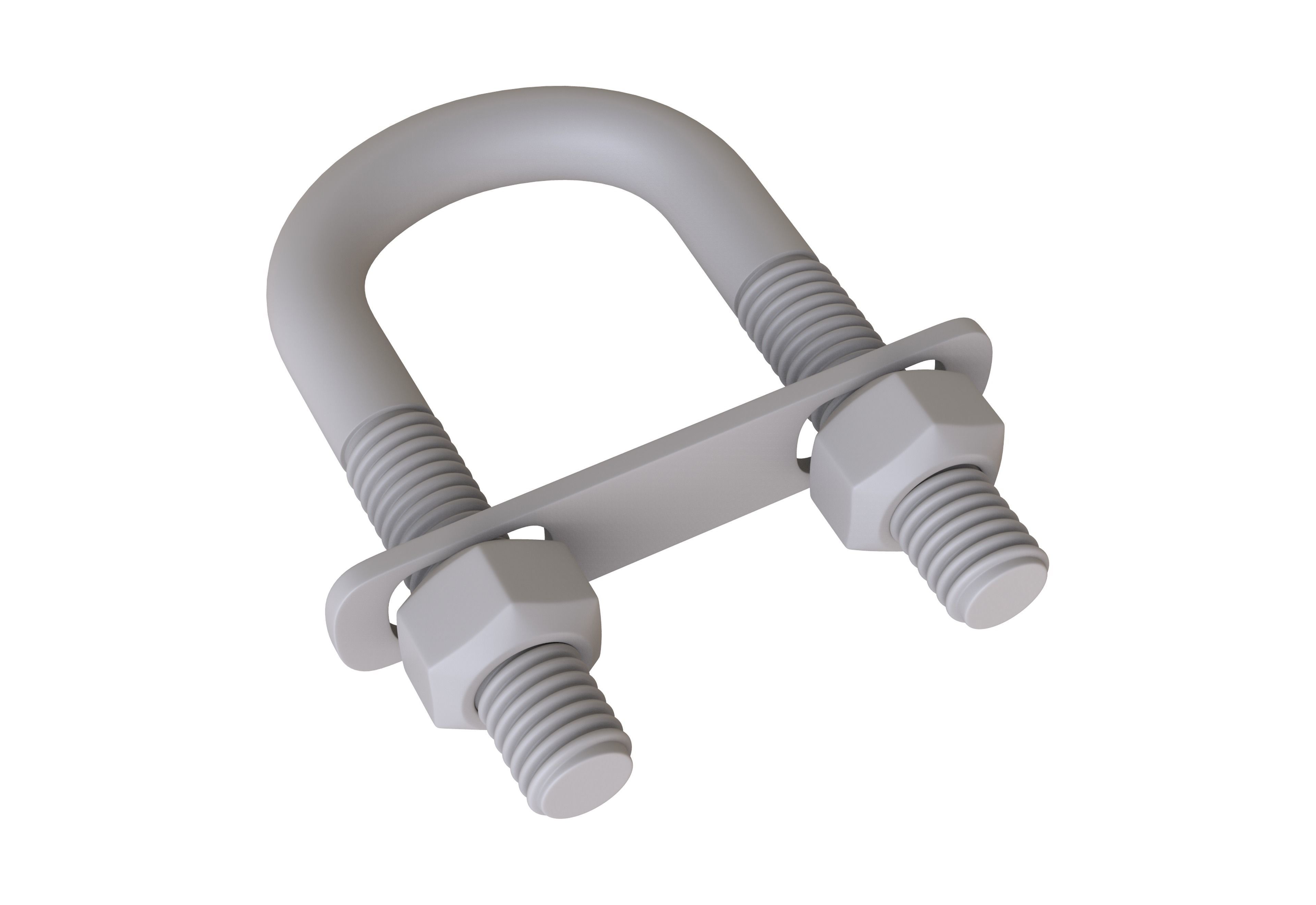 U-Bolts 3D Model steel shackle 3D model | CGTrader