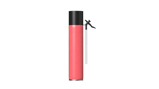 Polyurethane foam 750 ml open mockup 3D model | CGTrader