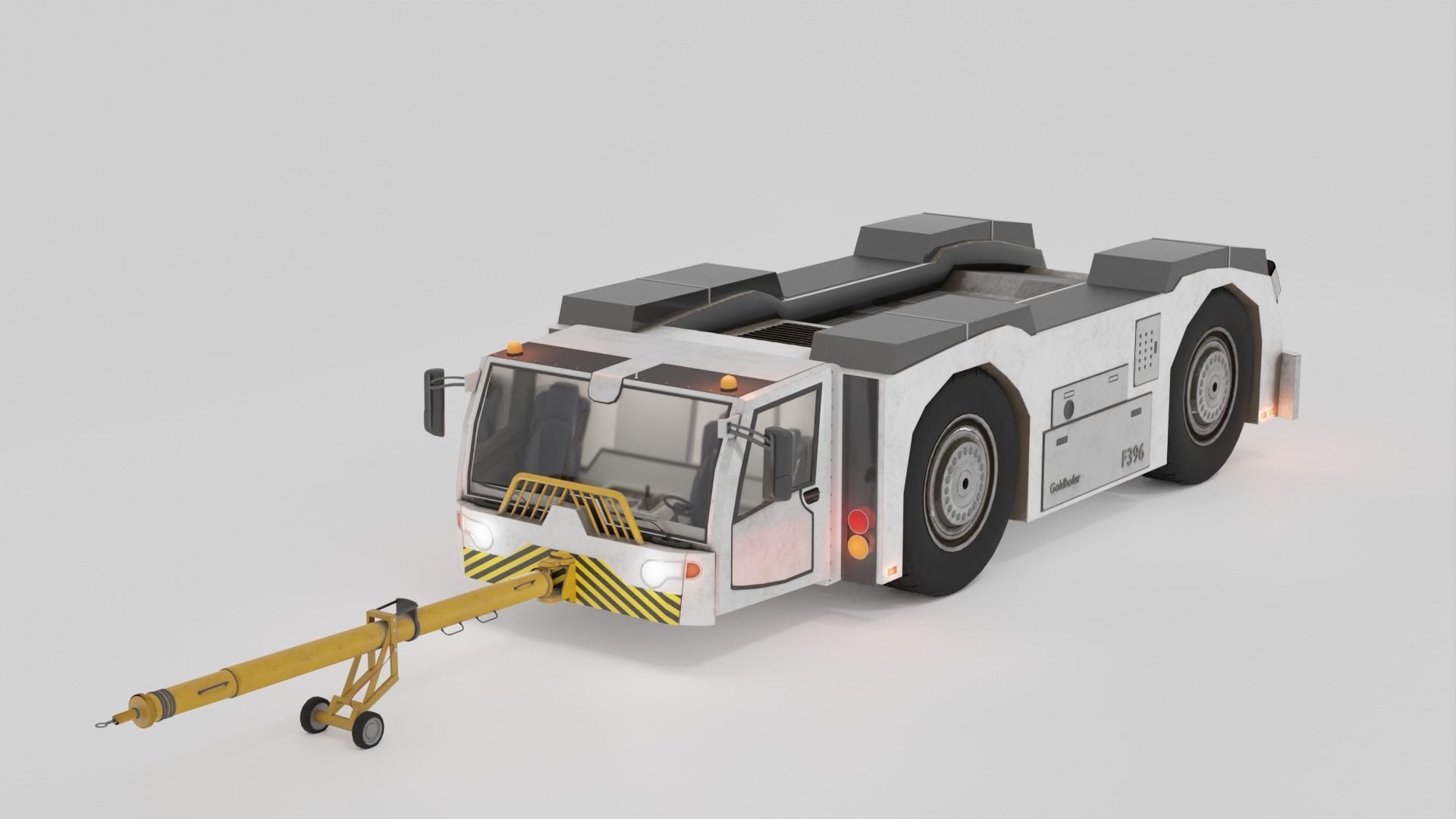 3D model Aircraft Pushback Vehicle - Goldhofer F396 VR / AR / low-poly ...