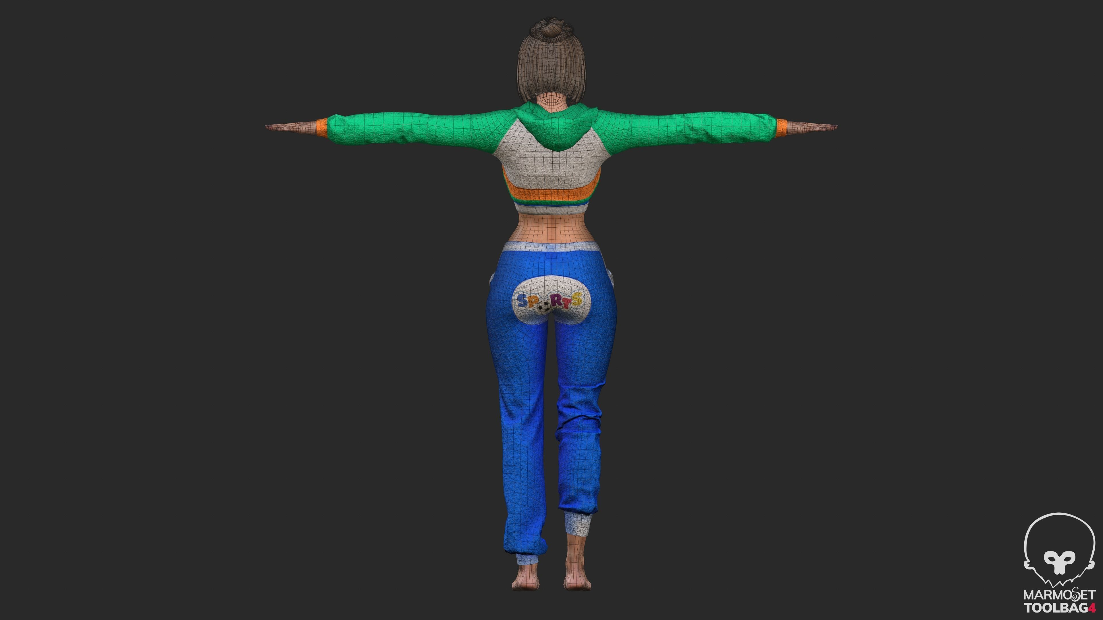 3D model Ana - Female Character with Rig VR / AR / low-poly | CGTrader