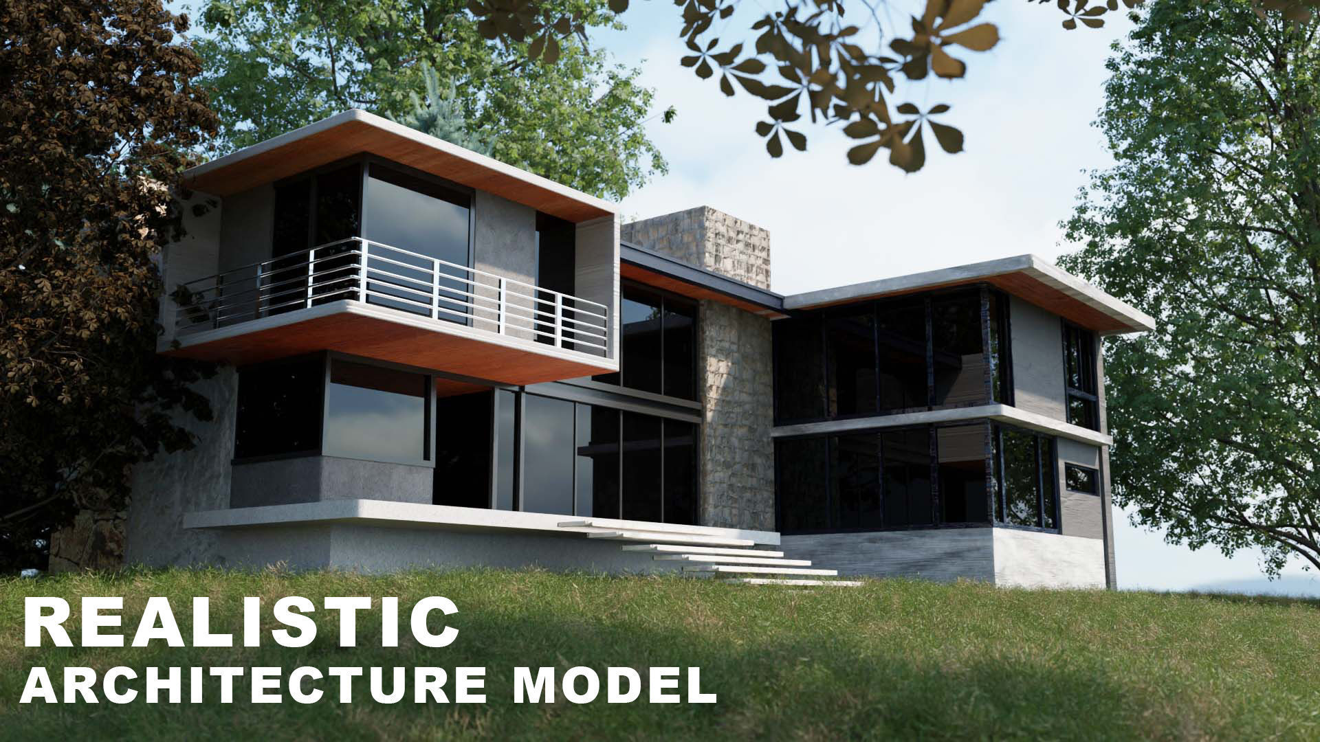 ARCHITECTURE MODEL REALISTIC BLENDER RENDER free VR / AR / low-poly 3D ...