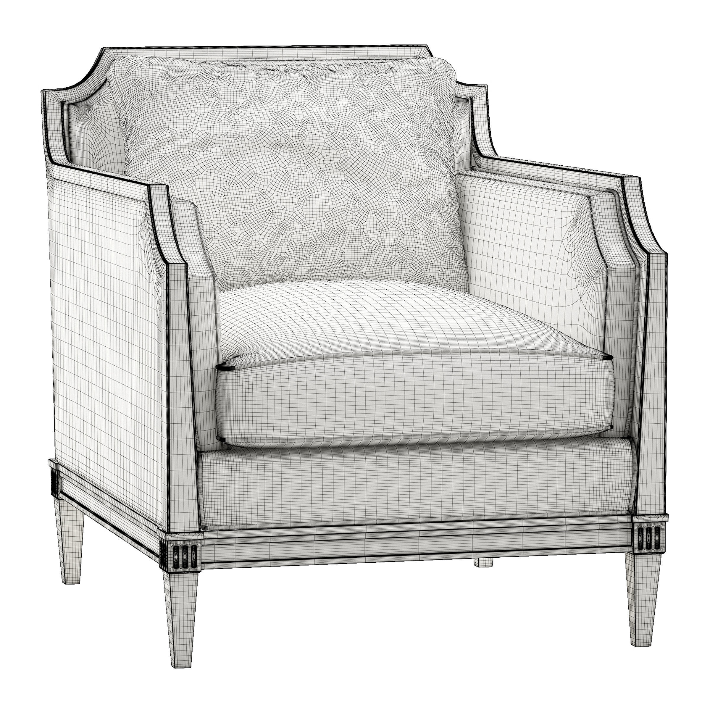 FRAME OF REFERENCE Chair - CARACOLE UPHOLSTERY 3D model | CGTrader