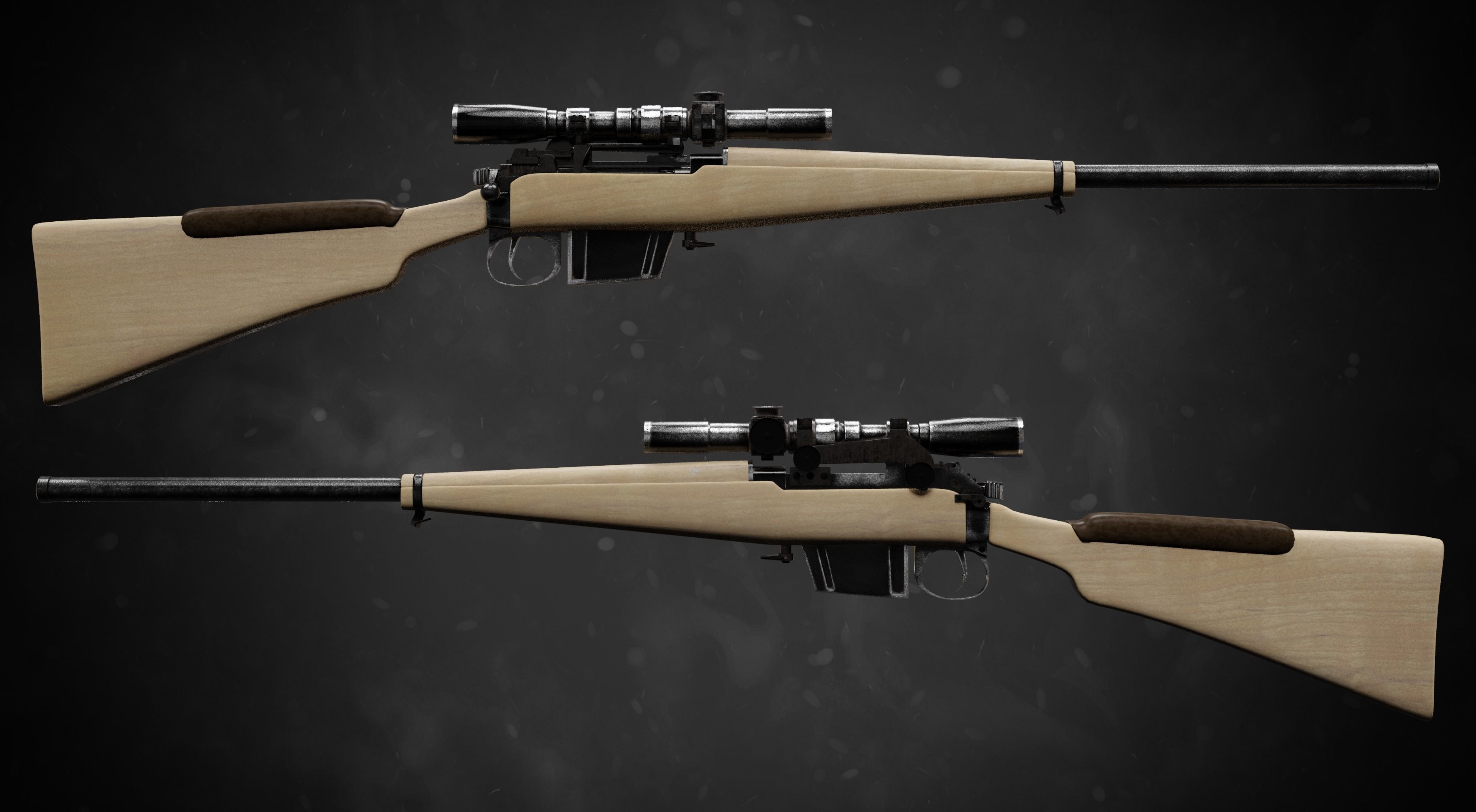 L42A1 Sniper Rifle 3D model | CGTrader