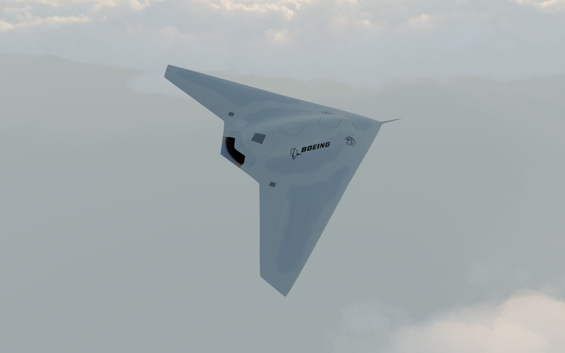 Boeing X-45C Phantom Ray 3D model | CGTrader