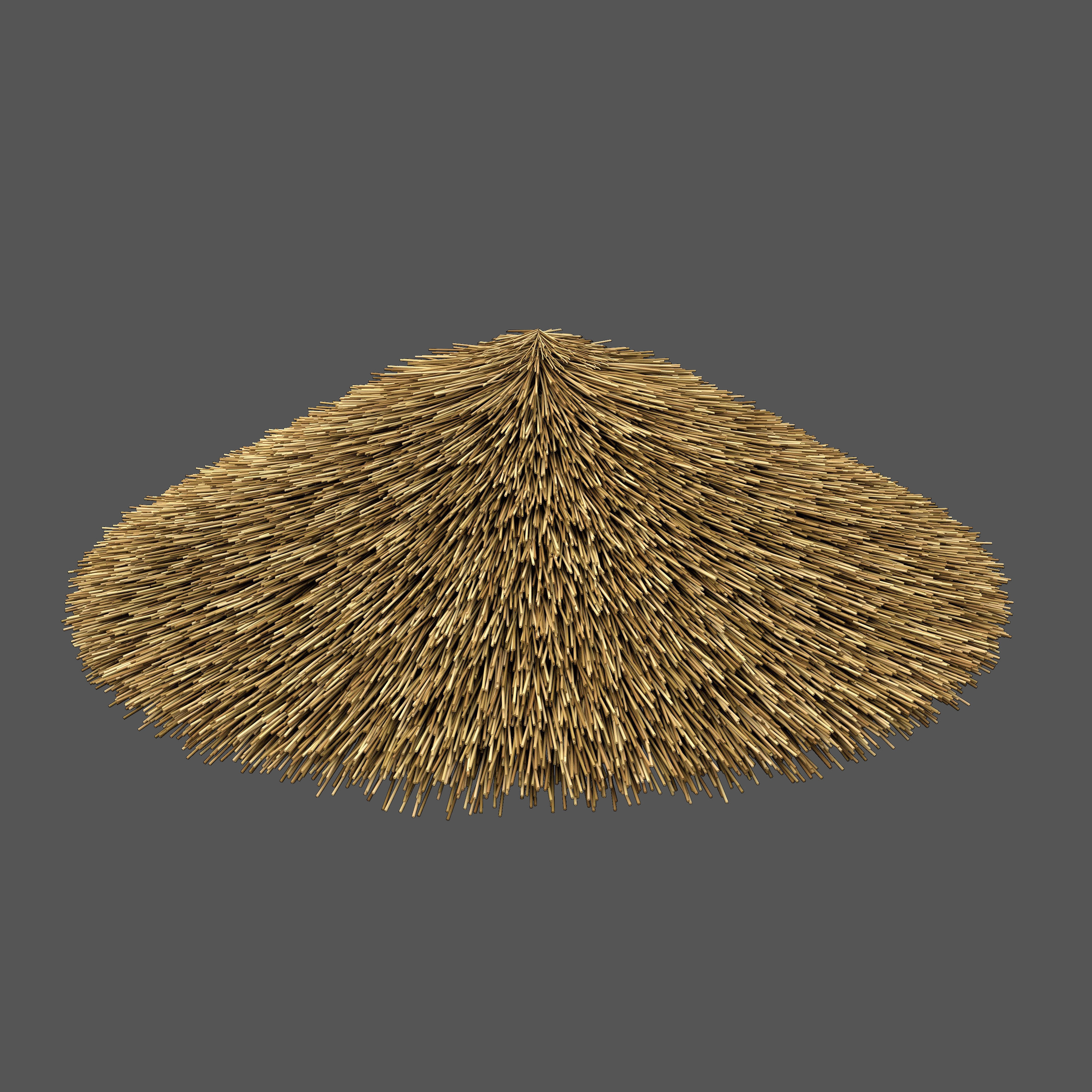 Thatched roof set 3D model | CGTrader