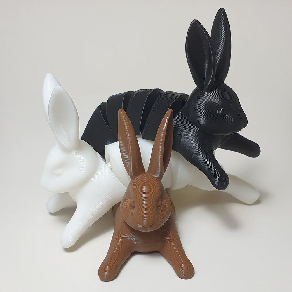 flexi rabbit 3D model 3D printable | CGTrader