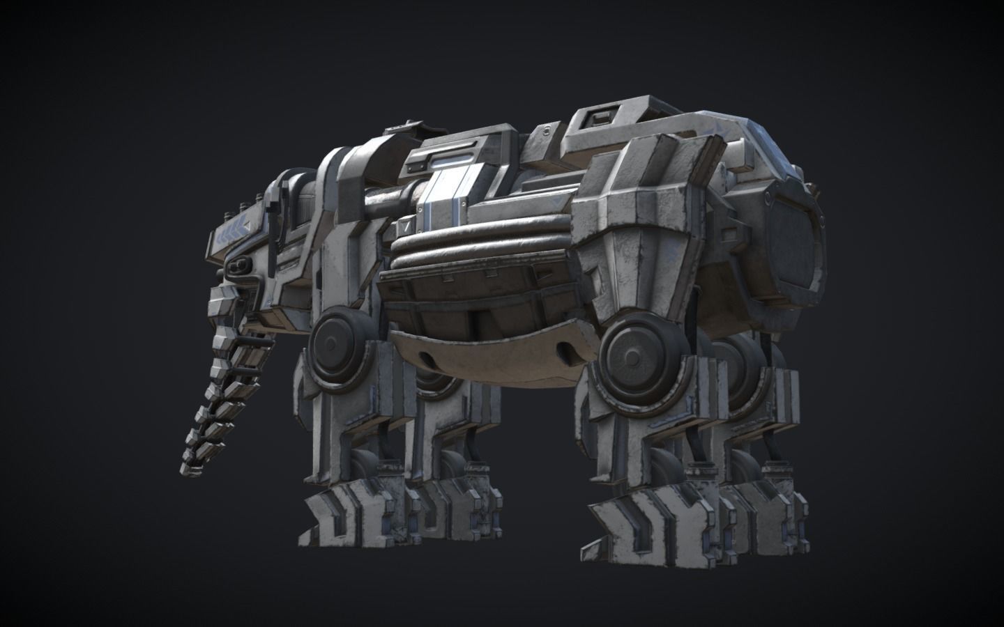 3D model Mecha Elephant VR / AR / low-poly | CGTrader