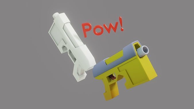 Gun model 3D model | CGTrader