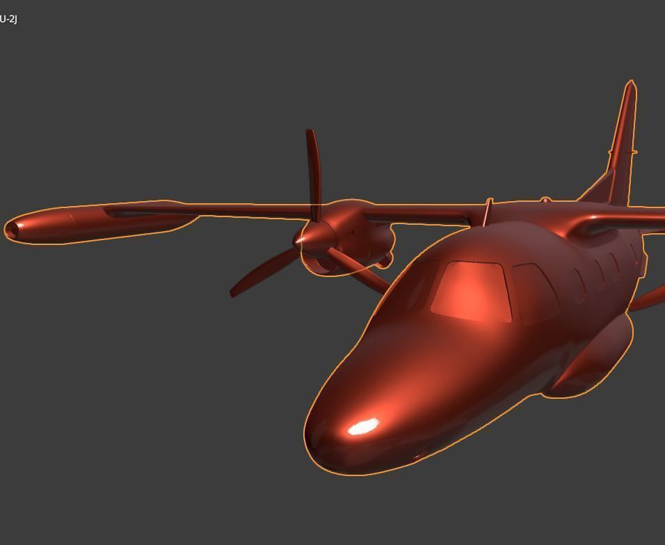 MITSUBISHI MU-2J READY FOR 3D PRINTING 3D model 3D printable | CGTrader