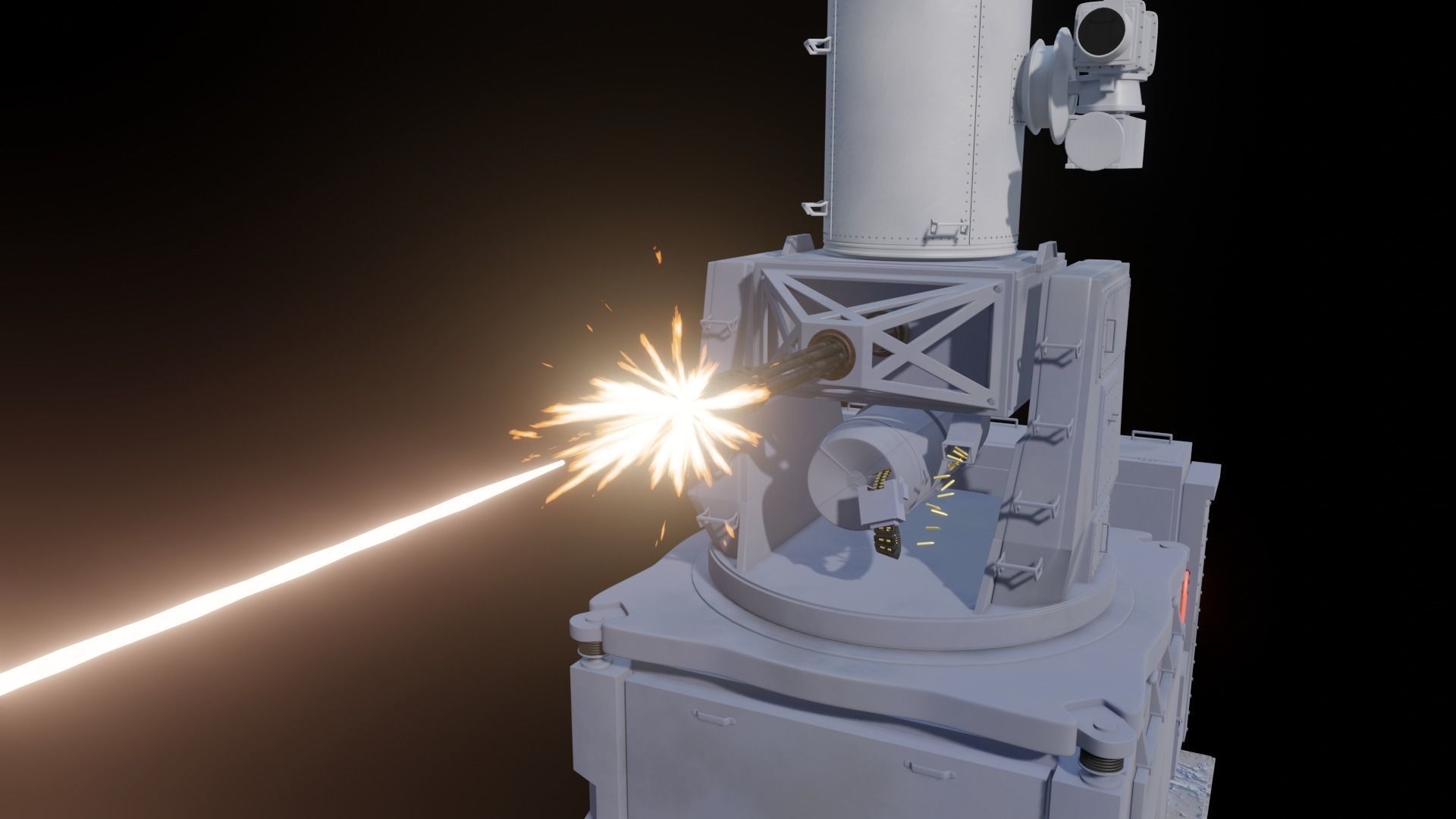 3D model Phalanx-Mk 15 Close-In Weapon System VR / AR / low-poly | CGTrader