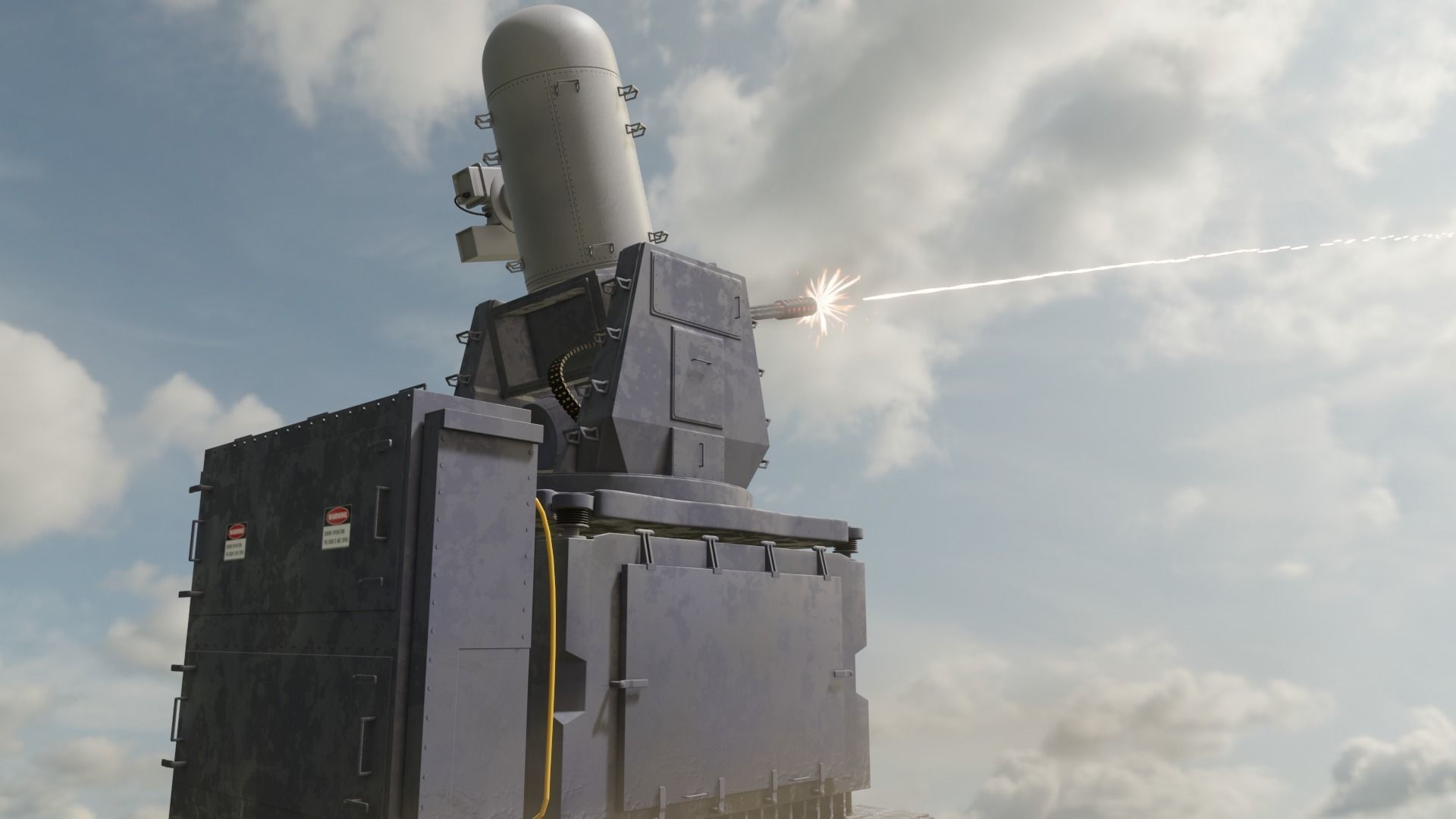 3D model Phalanx-Mk 15 Close-In Weapon System VR / AR / low-poly | CGTrader