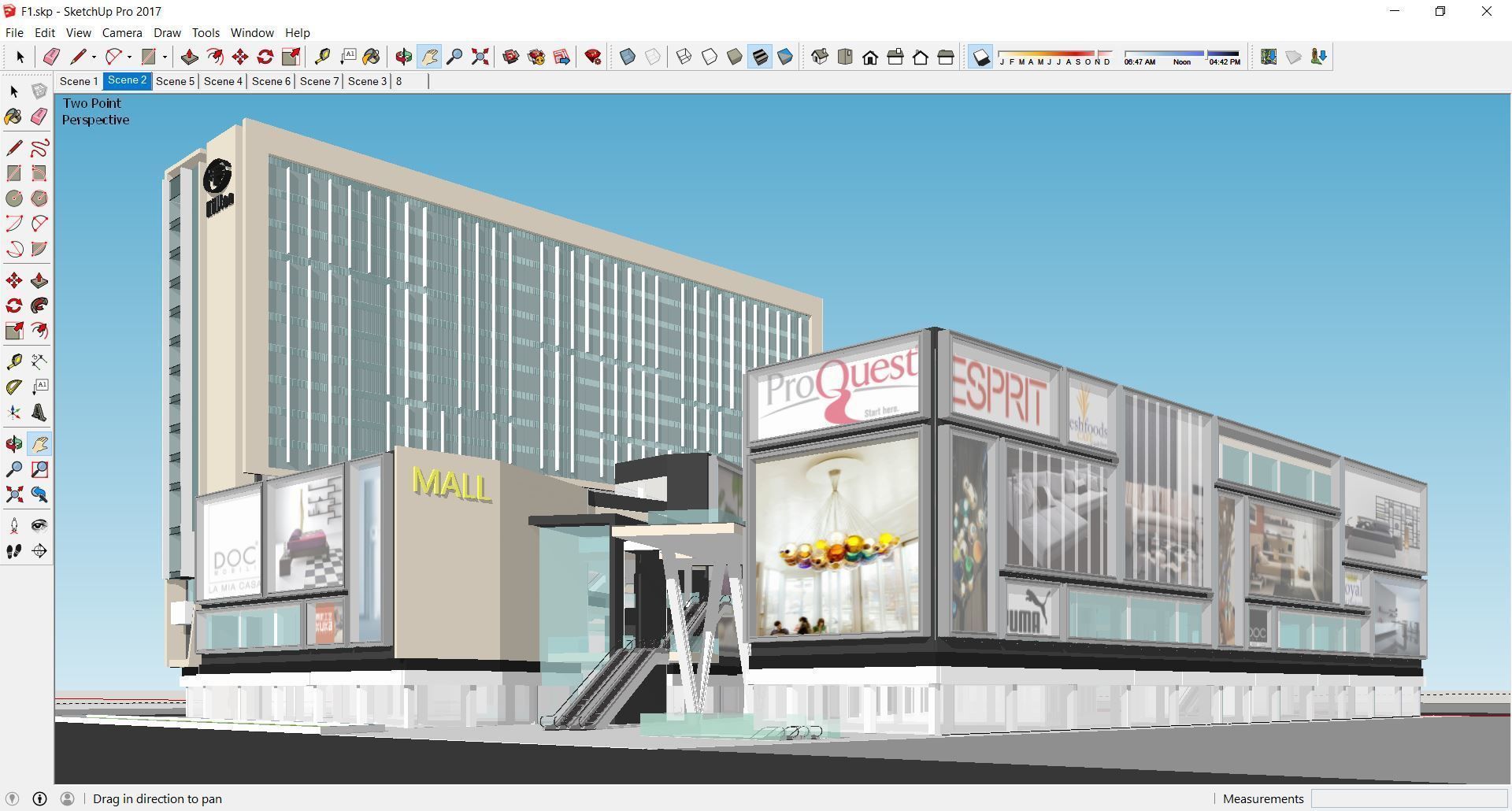 Sketchup Commercial Office Complex F1 3D model | CGTrader