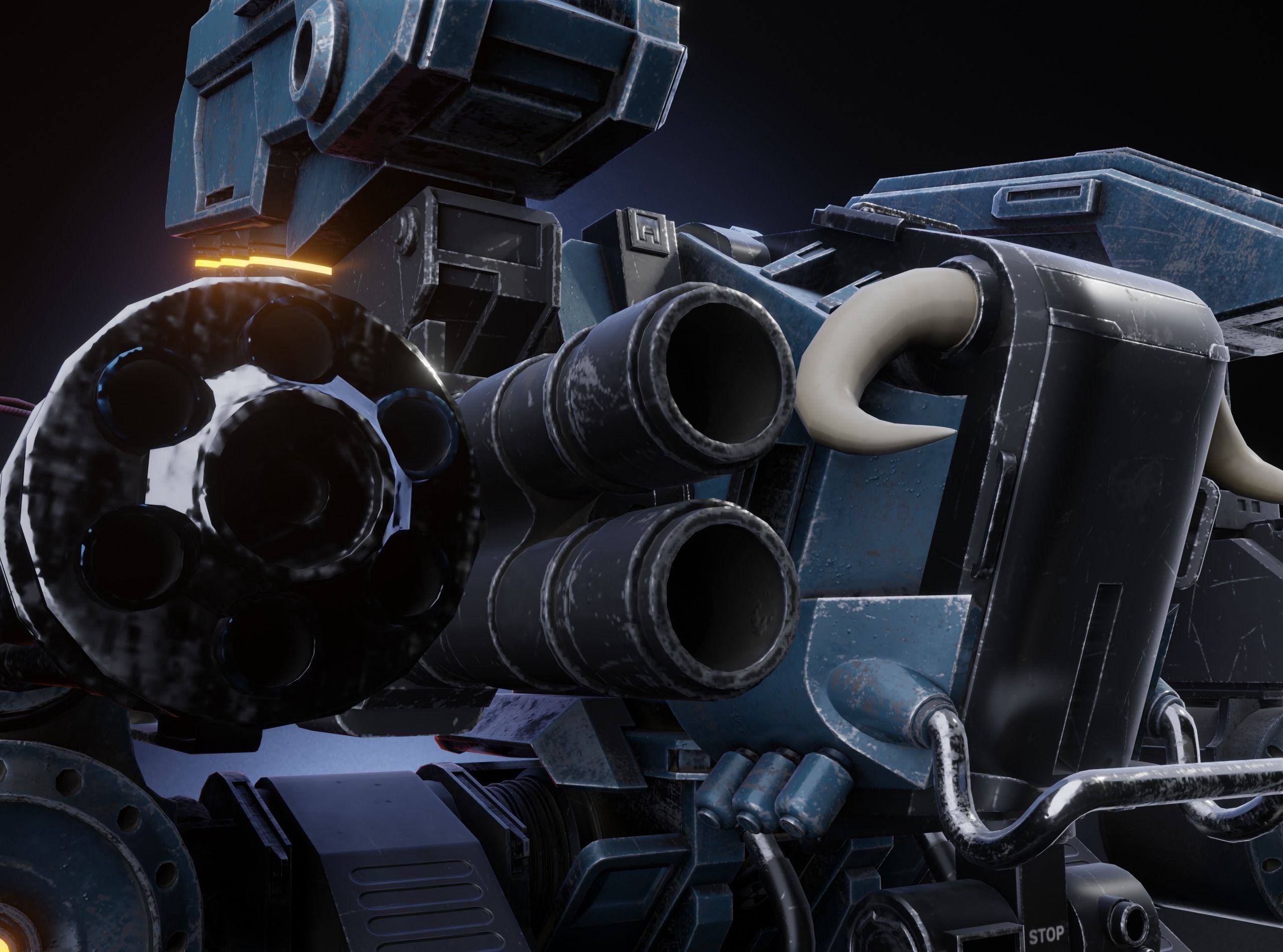 3D model Low Poly game redy asset MECH-K3 VR / AR / low-poly | CGTrader