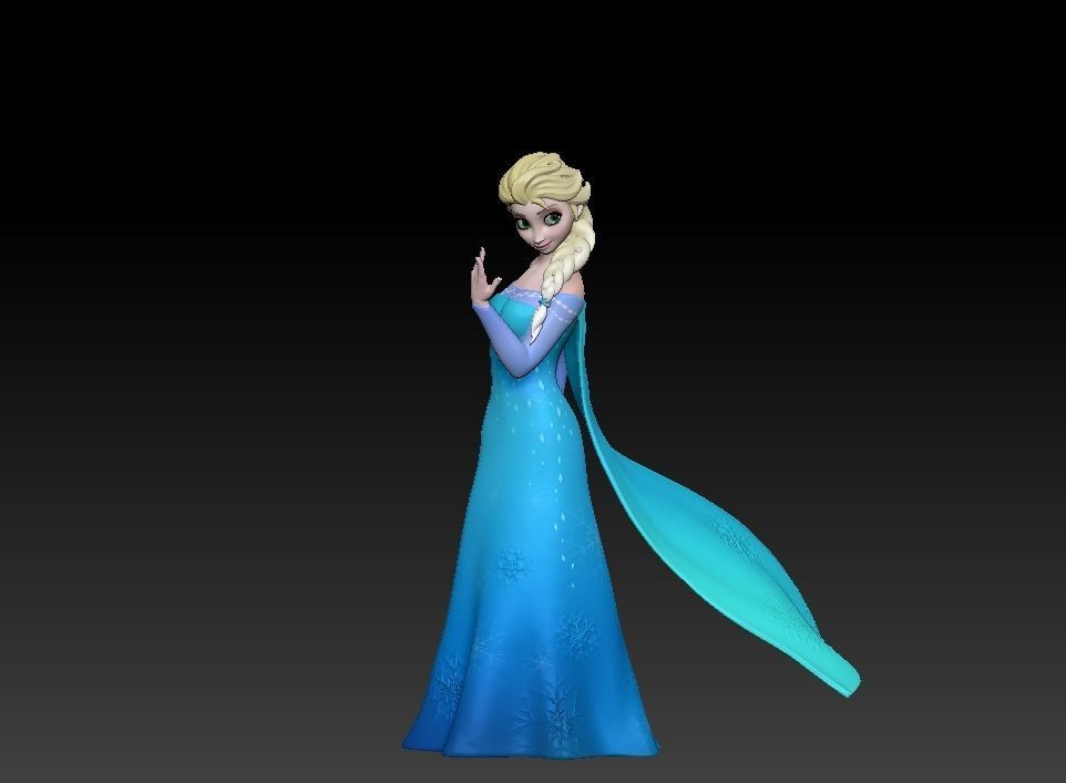 Elsa - Frozen Fan art 3D print model 3D model 3D printable | CGTrader