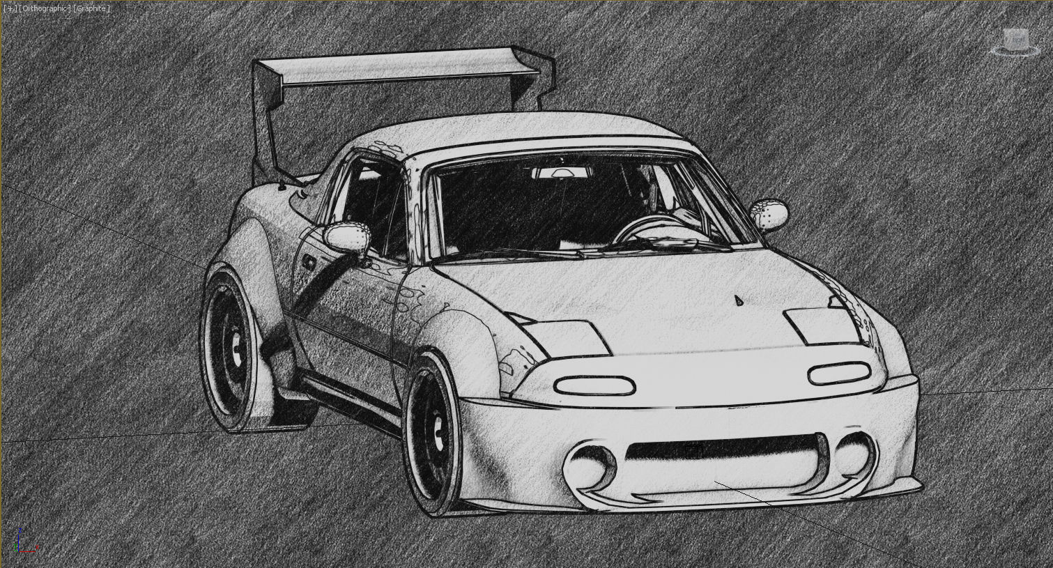 3D model JGTC Mazda Miata NOPRO Roadster GT300 Bodykit VR / AR / low ...