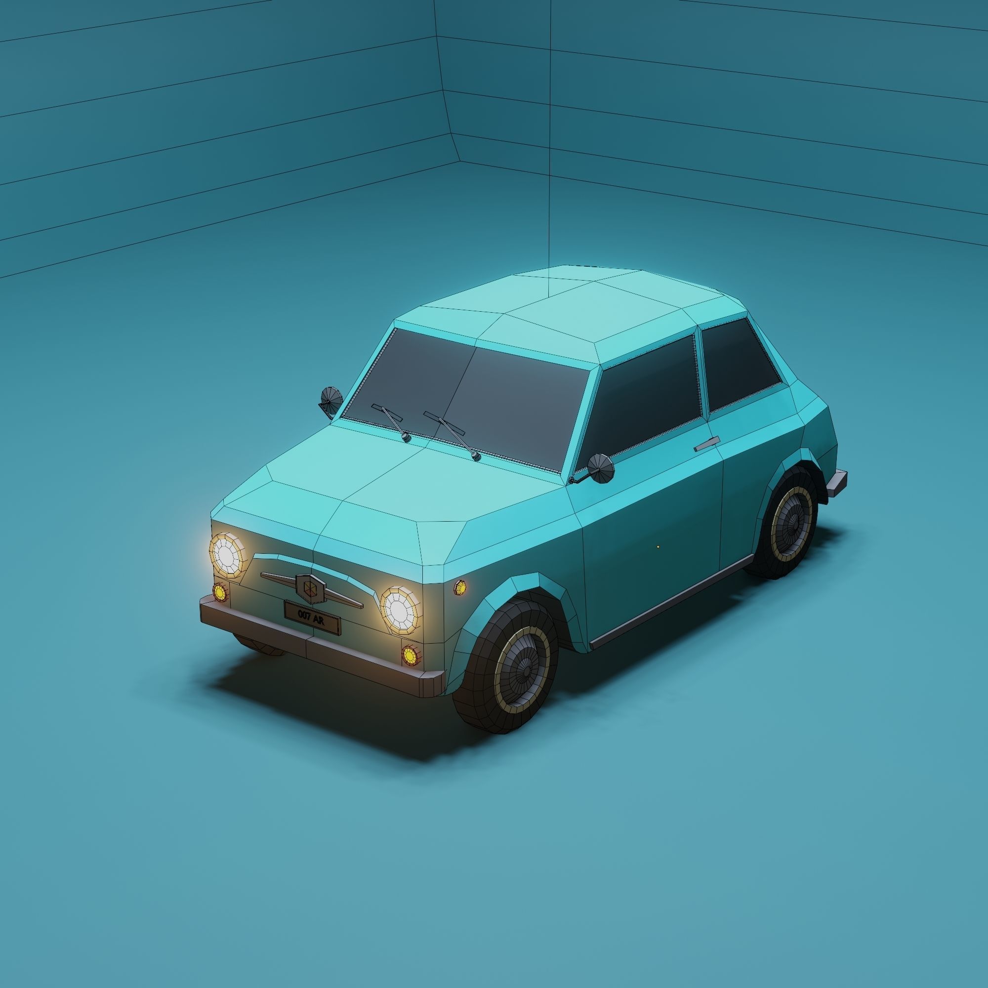 Low Poly Car 3D Model free 3D model | CGTrader