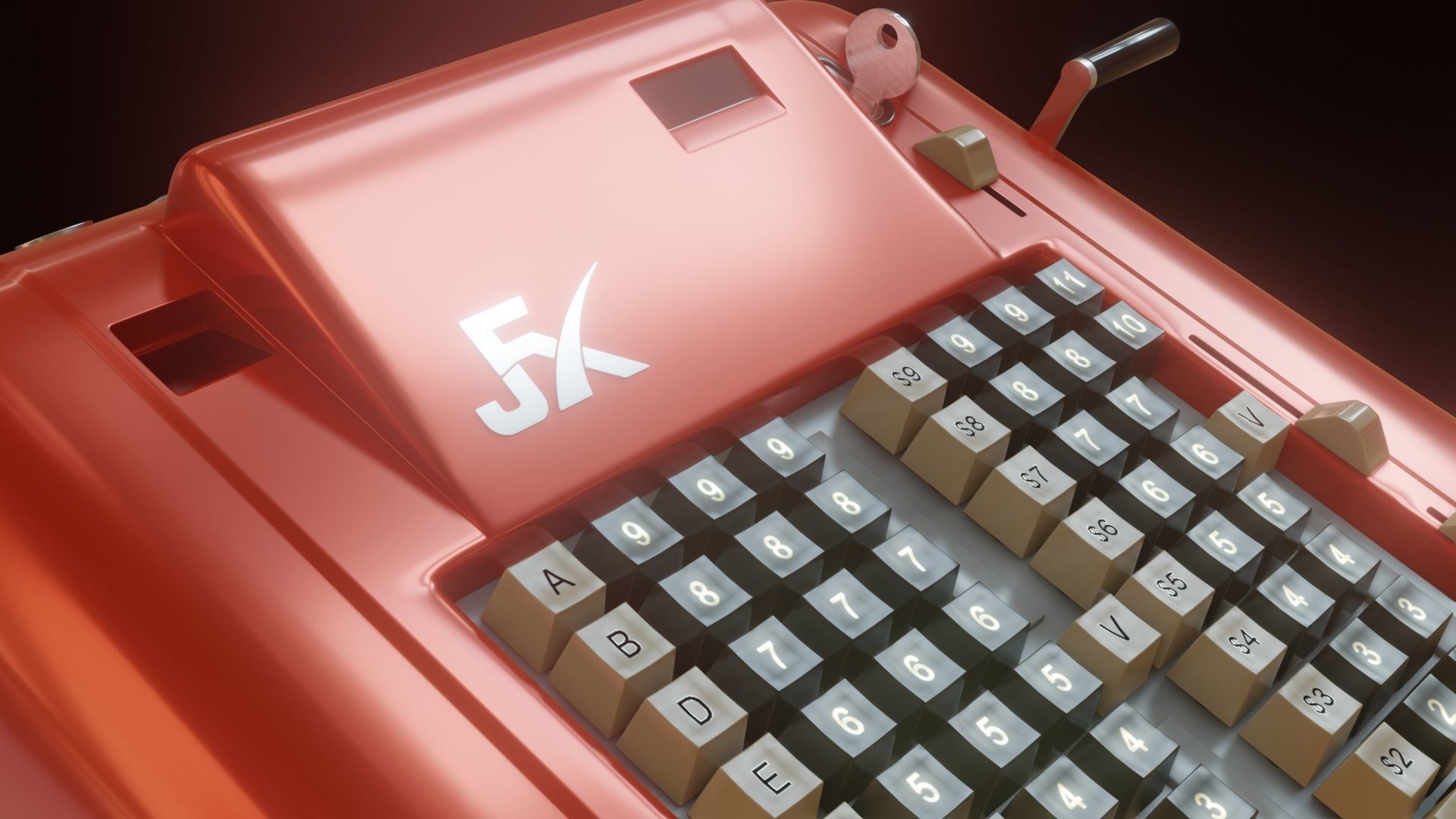 3D model retro cashier VR / AR / low-poly | CGTrader