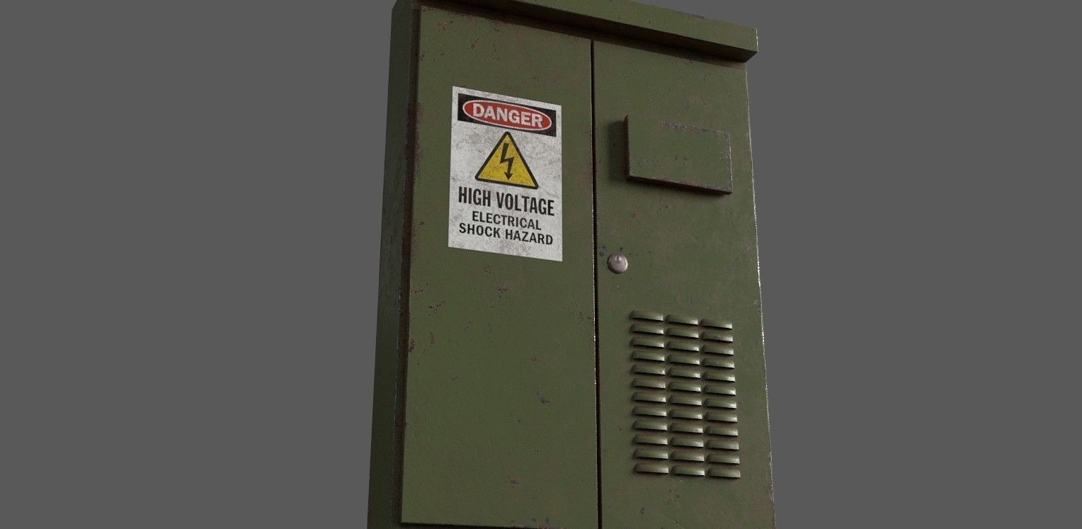 3D model power distribution box VR / AR / low-poly | CGTrader