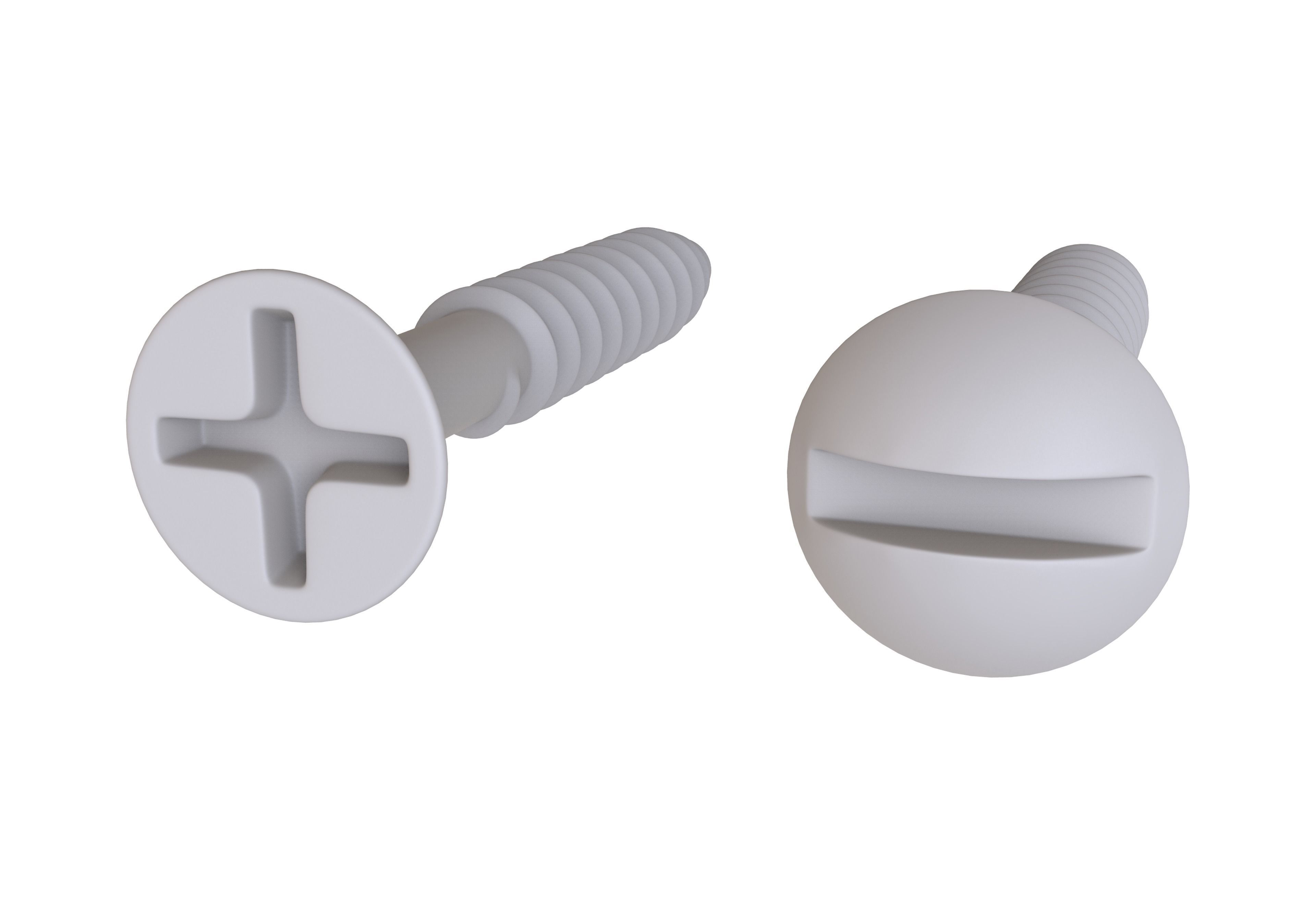 Wood Screws 3D Model 3D model | CGTrader
