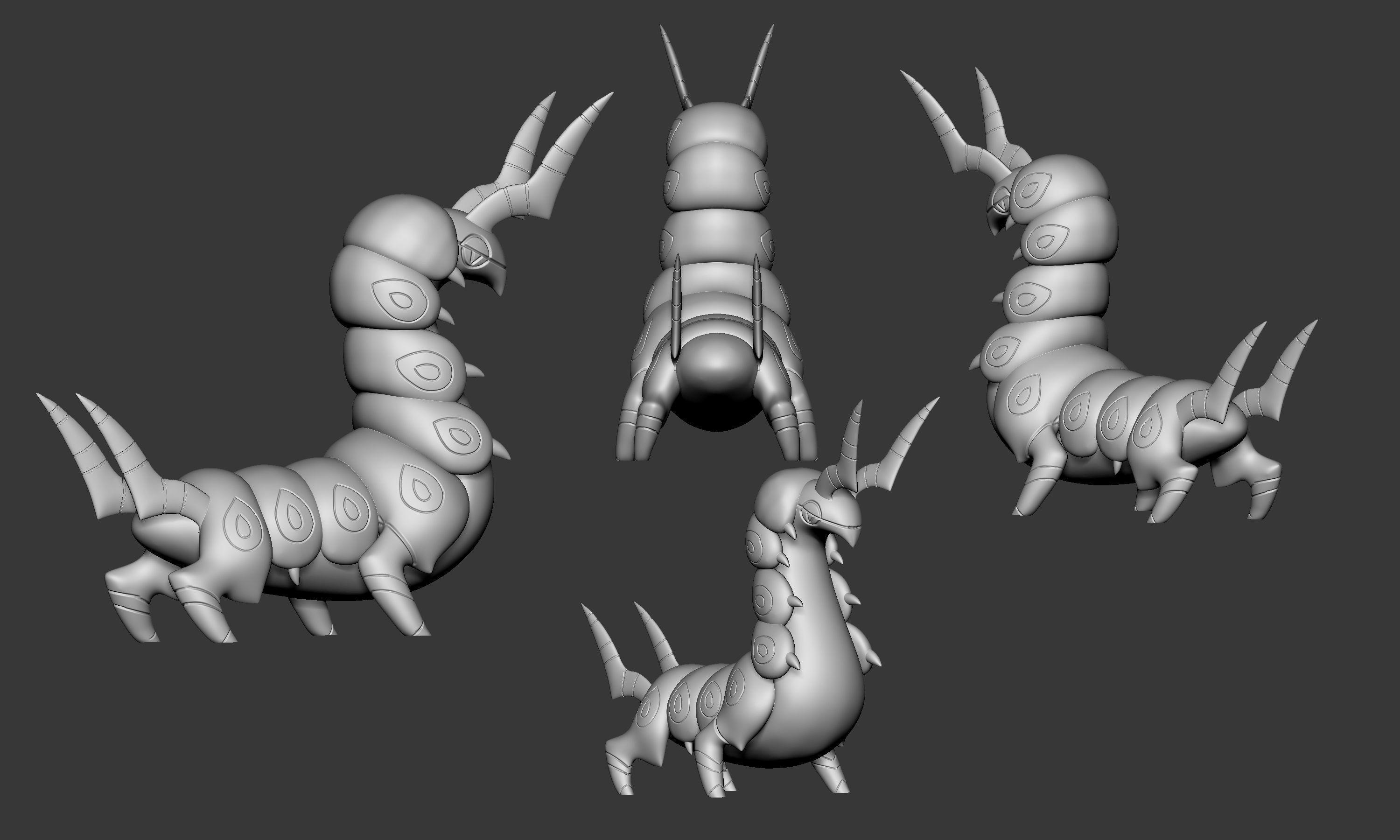 Pokemon - Scolipede 3D model 3D printable | CGTrader