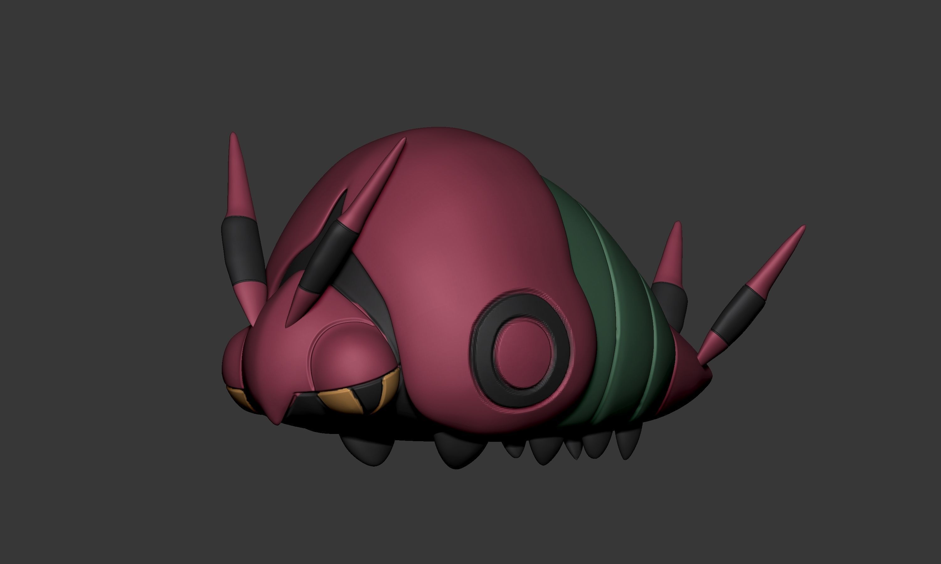 Pokemon - Venipede Whirlipede and Scolipede 3D model 3D printable ...