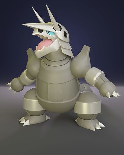 Pokemon - Aggron 3D model 3D printable | CGTrader